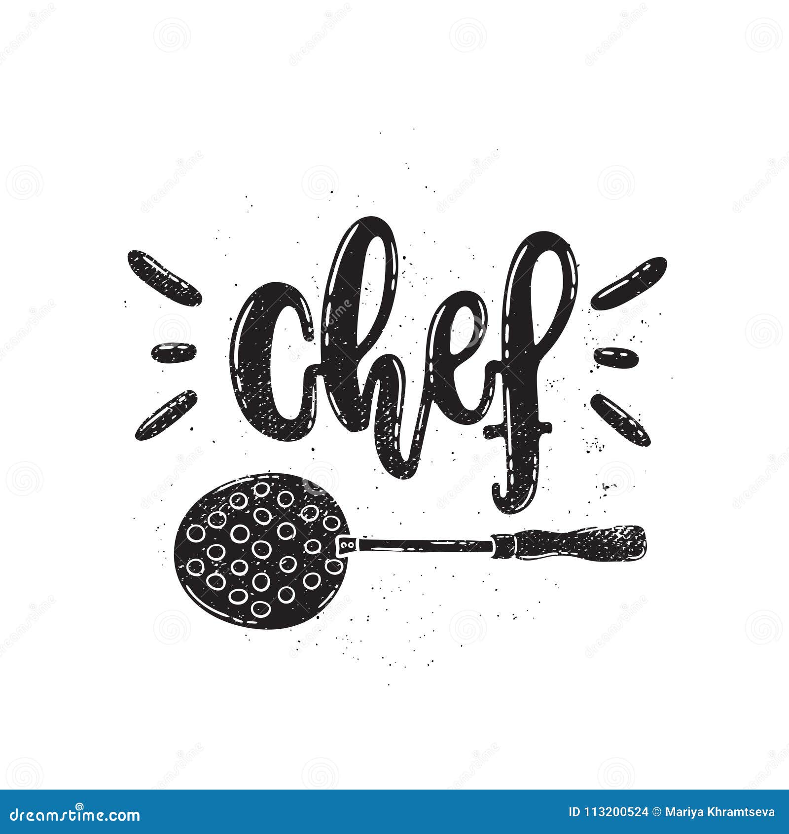 Letras Del Cocinero Del Vector Ilustración del Vector - Ilustración de ...