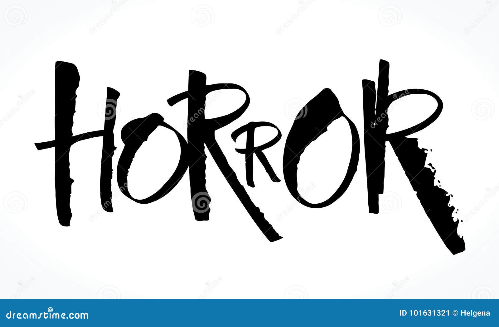 Letras Del Horror Para Halloween Ilustración del Vector - Ilustración ...