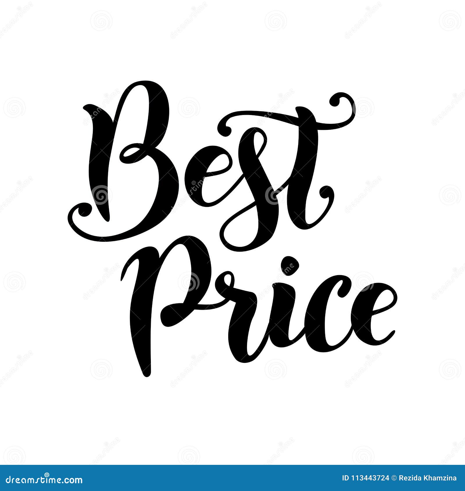 Letras Del Mejor Precio En Negro Ilustración del Vector - Ilustración ...