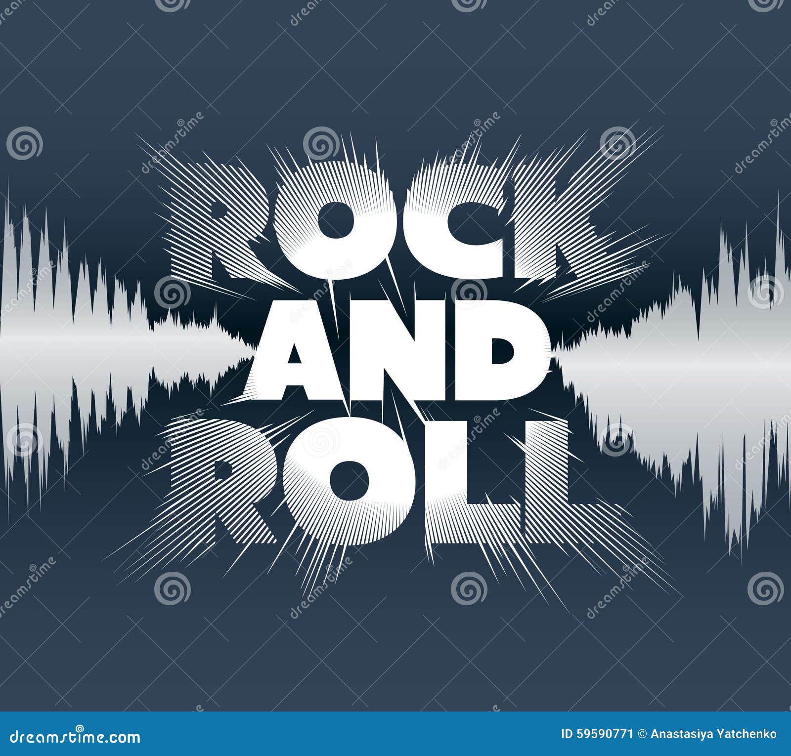 Letras del rock-and-roll ilustración del vector. Ilustración de ...
