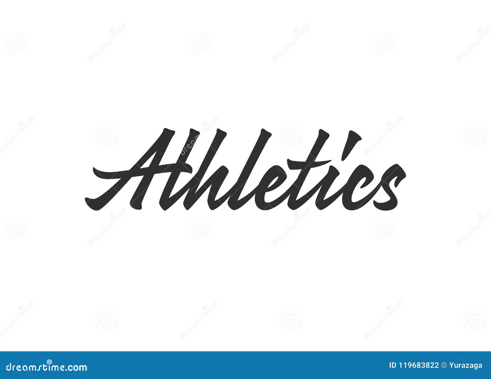 Letras Del Vector Del Atletismo Ilustración del Vector - Ilustración de ...