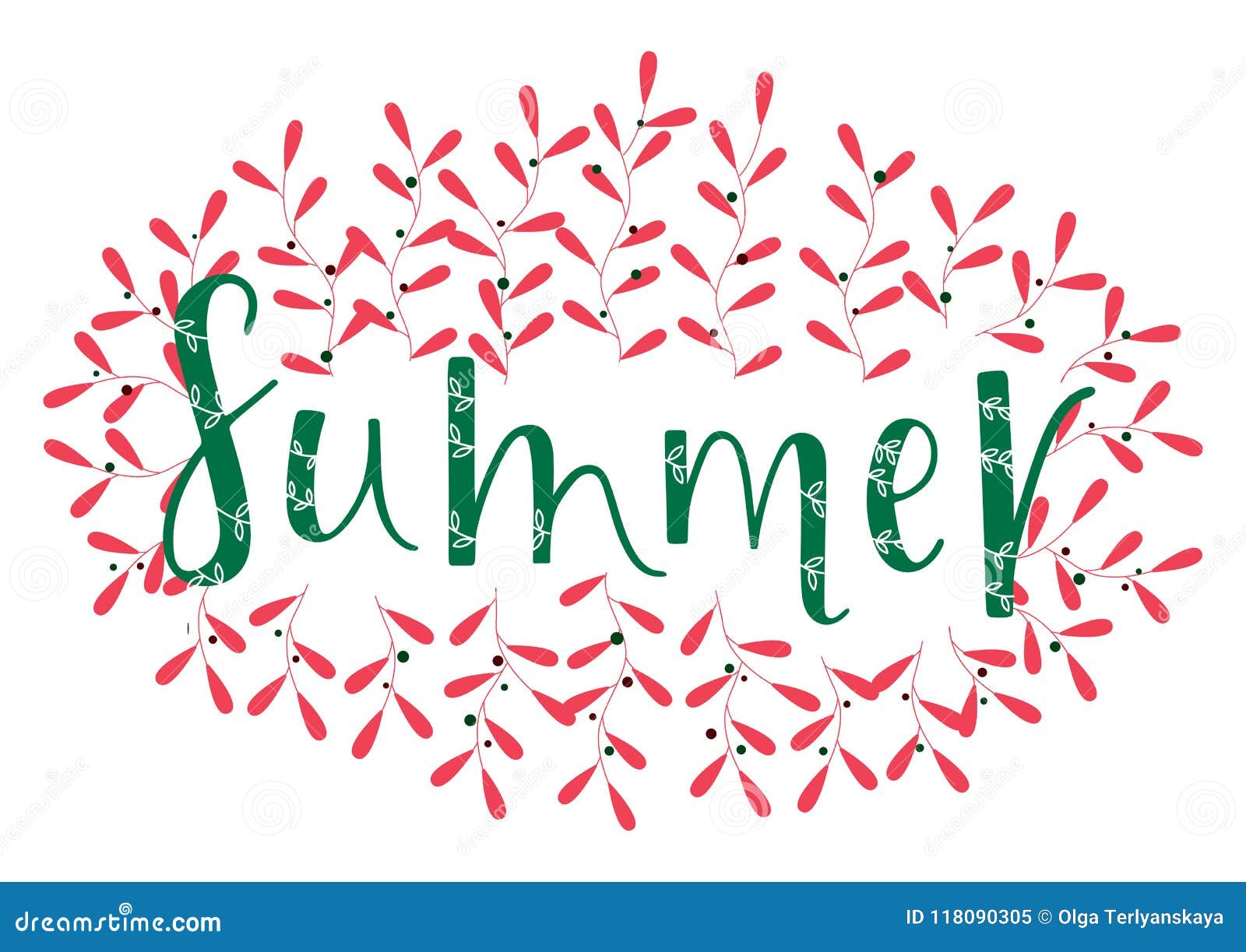 Letras del verano stock de ilustración. Ilustración de cartel - 118090305