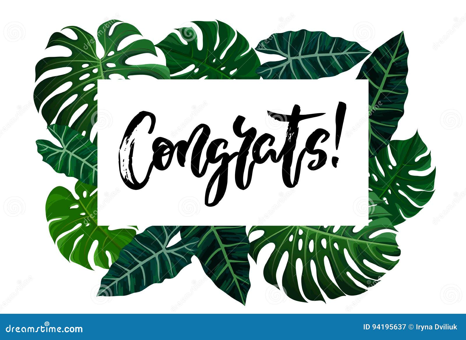 Letras Escritas Mano De Congrats Ilustración del Vector - Ilustración ...