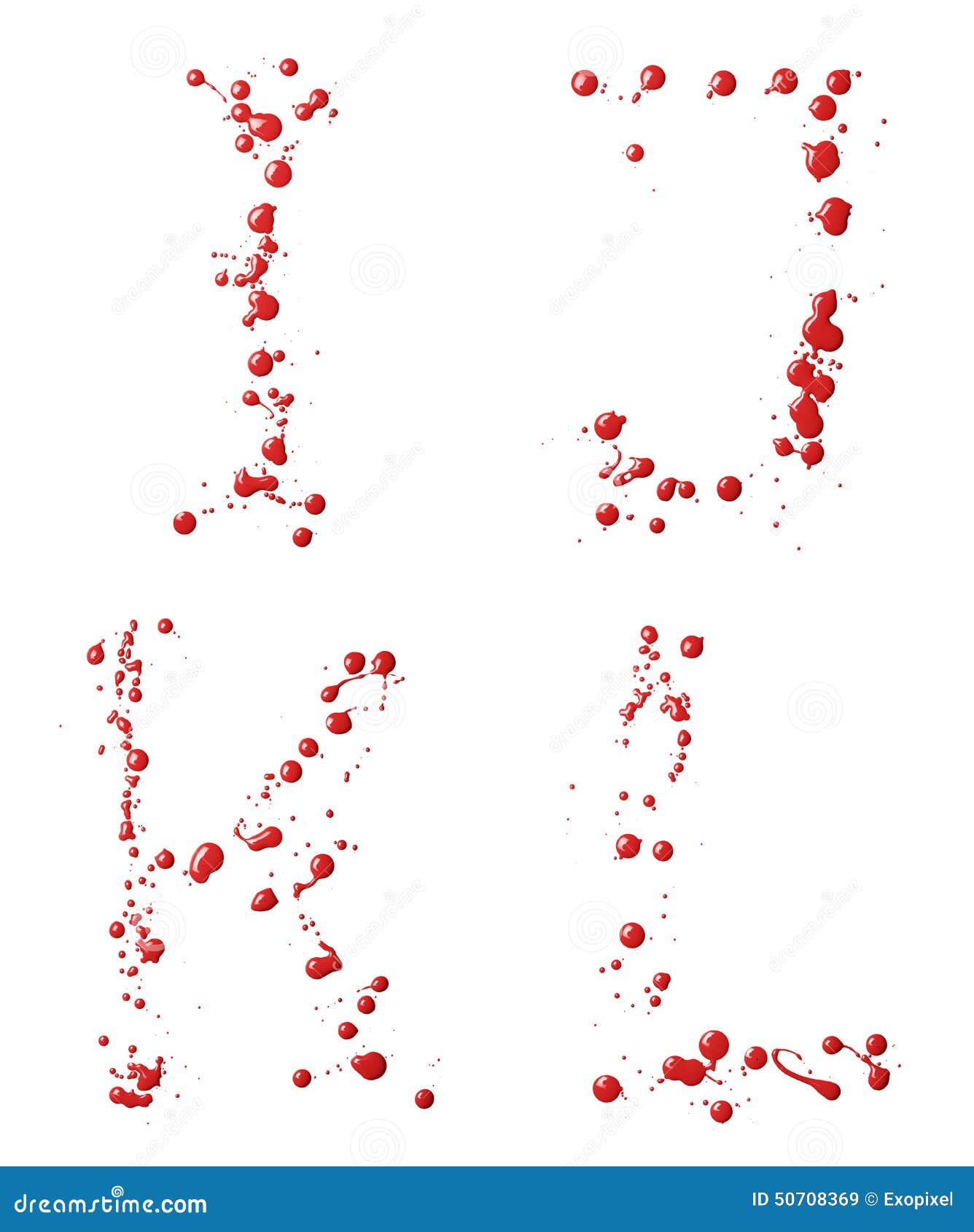 Letras Feitas Com As Gotas Da Pintura Imagem de Stock - Imagem de ...