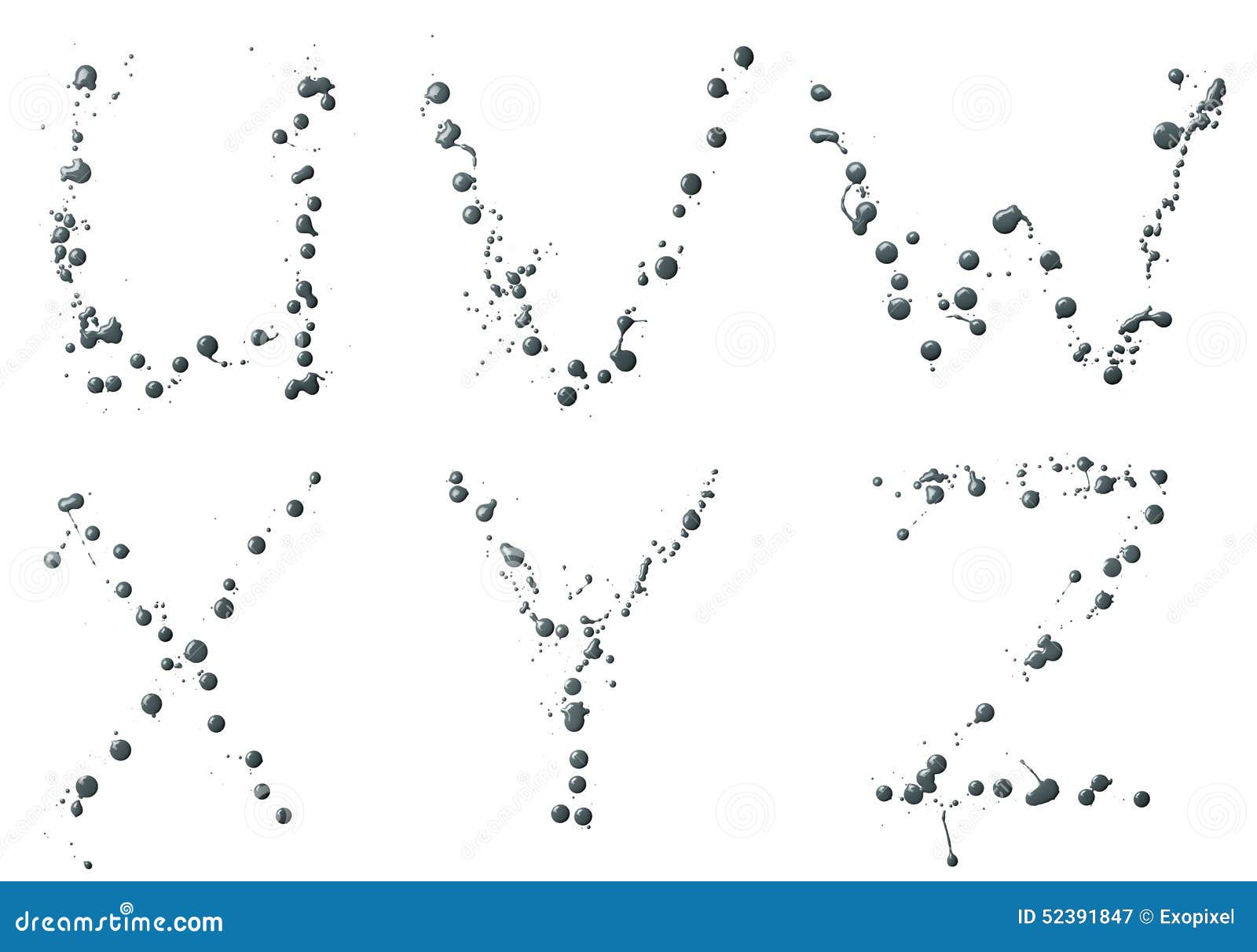 Letras Feitas Com As Gotas Da Pintura Imagem de Stock - Imagem de ...