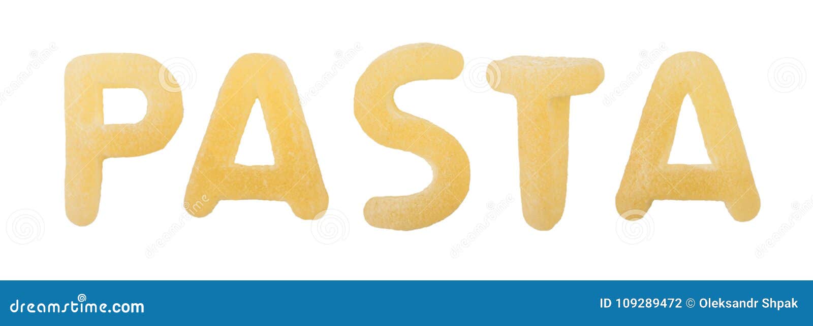 Letras Feitas Fora Da Massa, Isolada No Fundo Branco Foto de Stock ...