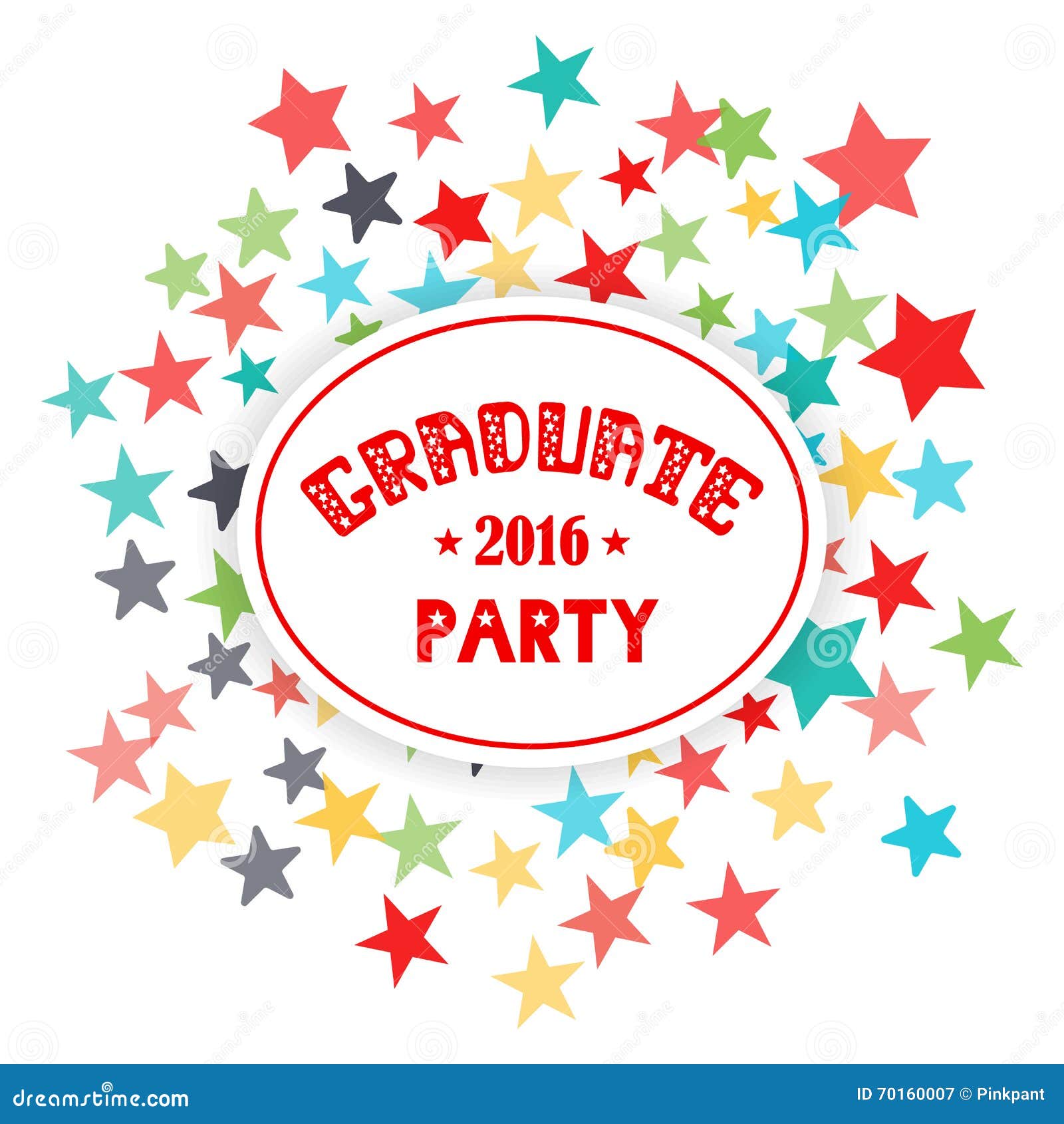 Letras Graduadas Del Vector Del Partido 2016 Ilustración del Vector ...