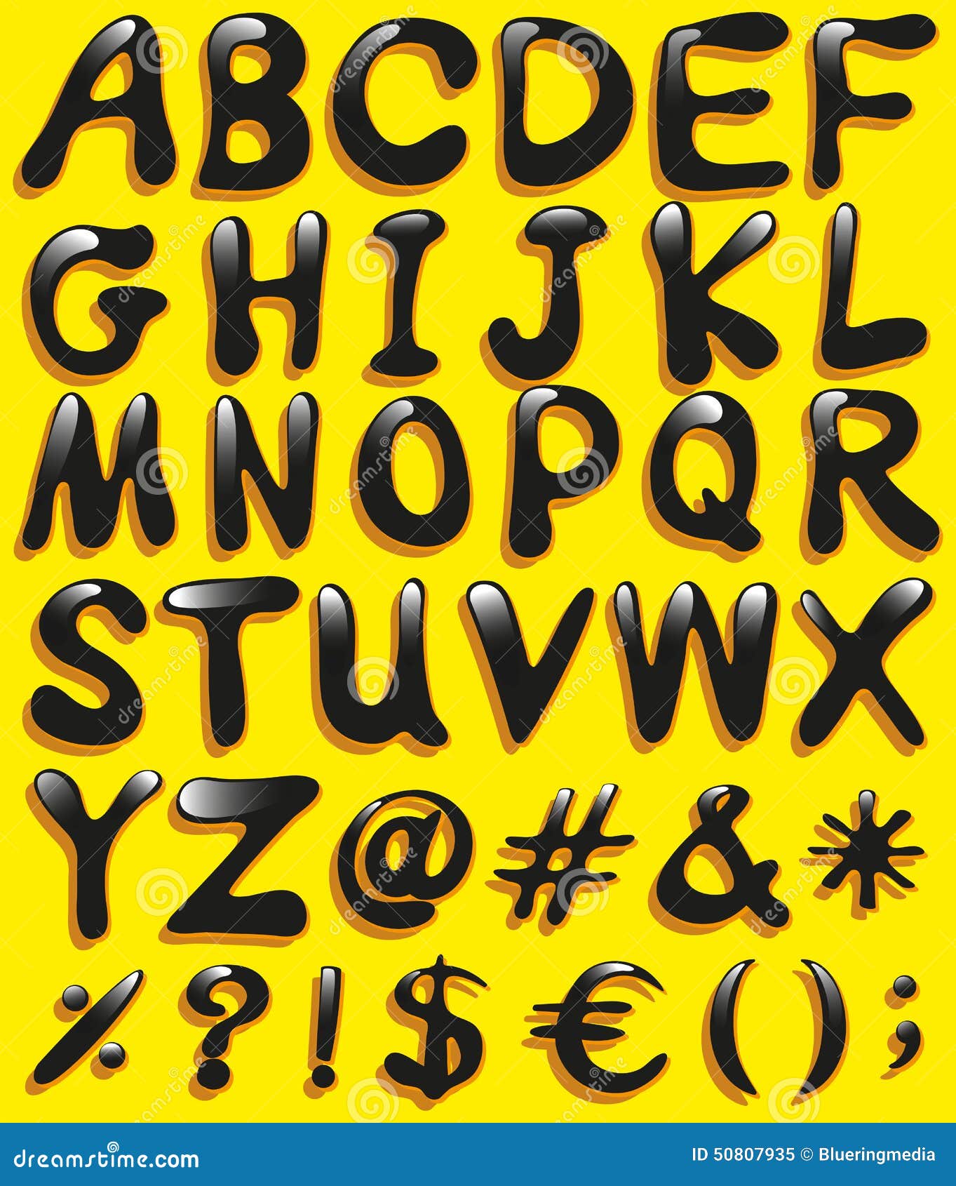 Letras grandes do alfabeto ilustração do vetor. Ilustração de alfabeto ...