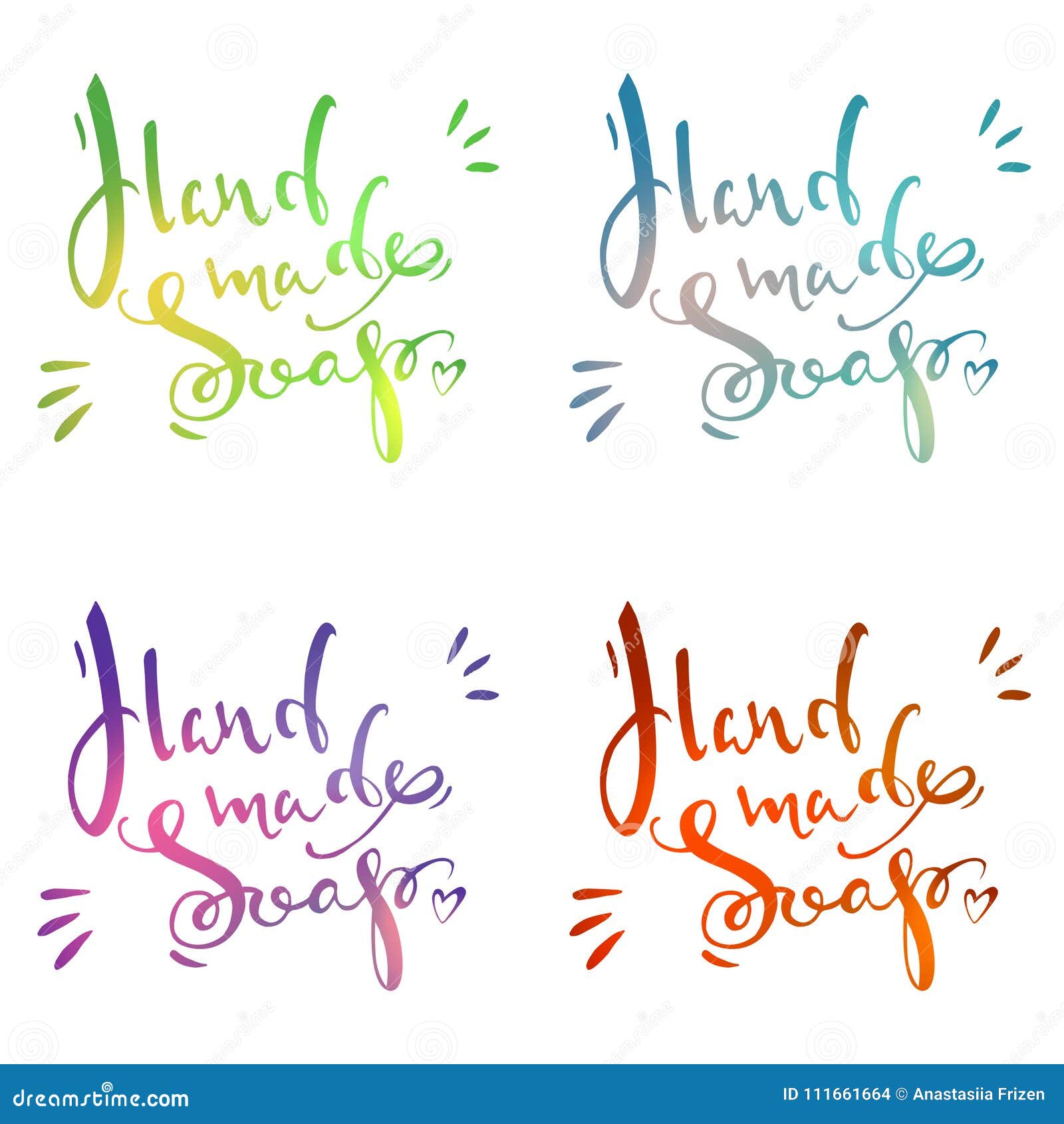 Letras Hechas a Mano Del Jabón Ilustración del Vector - Ilustración de ...