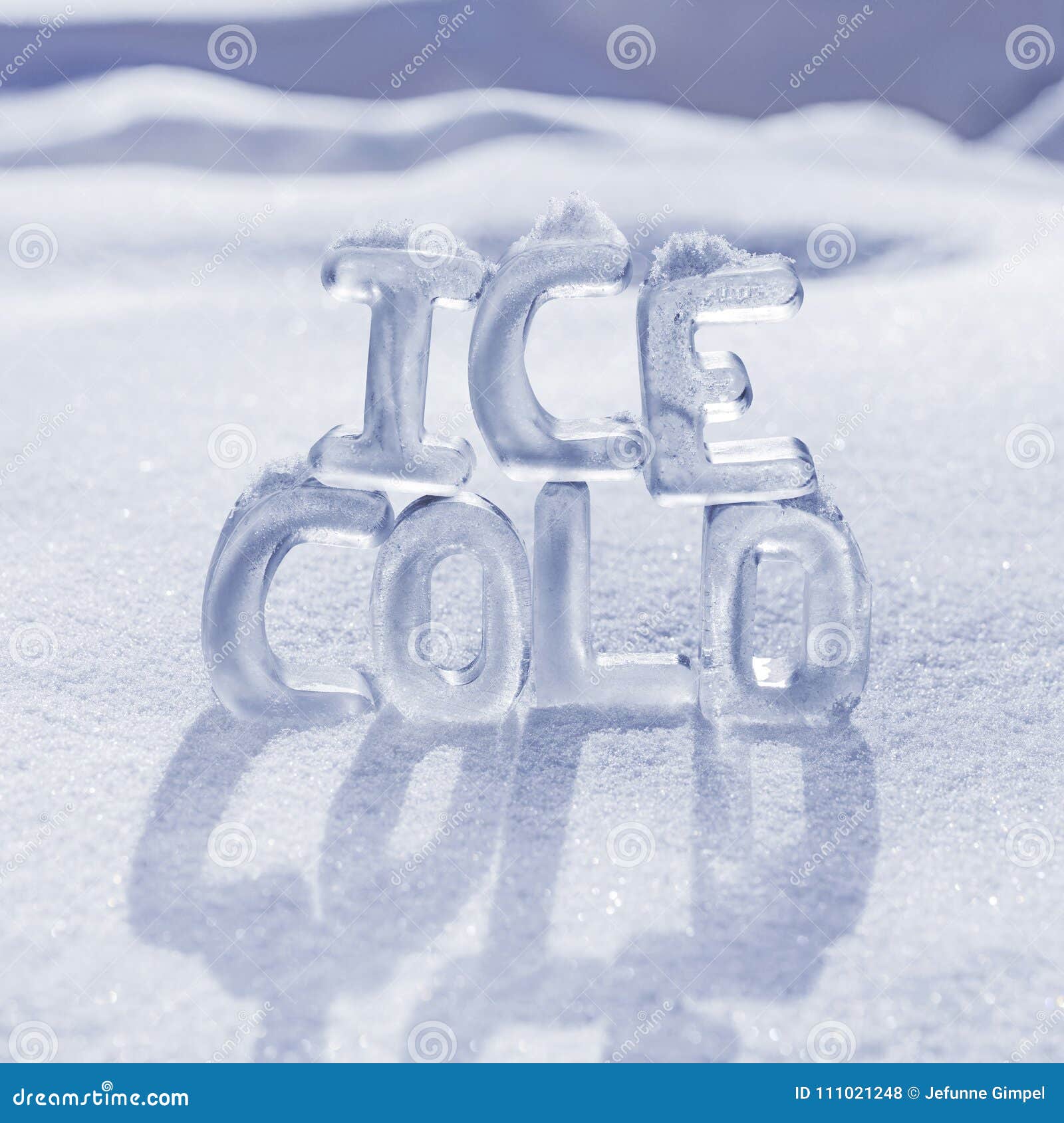 Letras heladas foto de archivo. Imagen de congelado - 111021248