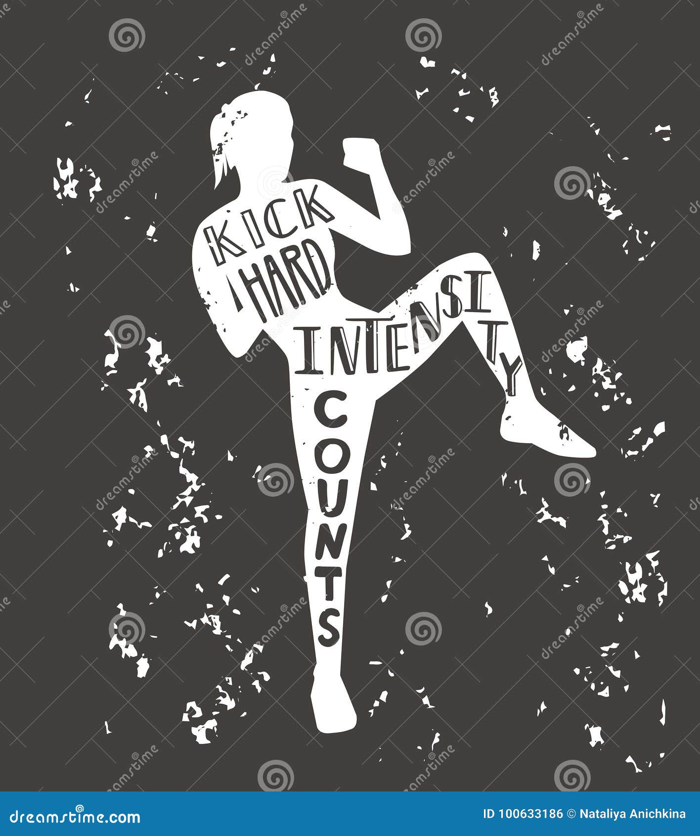 Letras Kickboxing Del Ejemplo Del Vector Ilustración del Vector ...