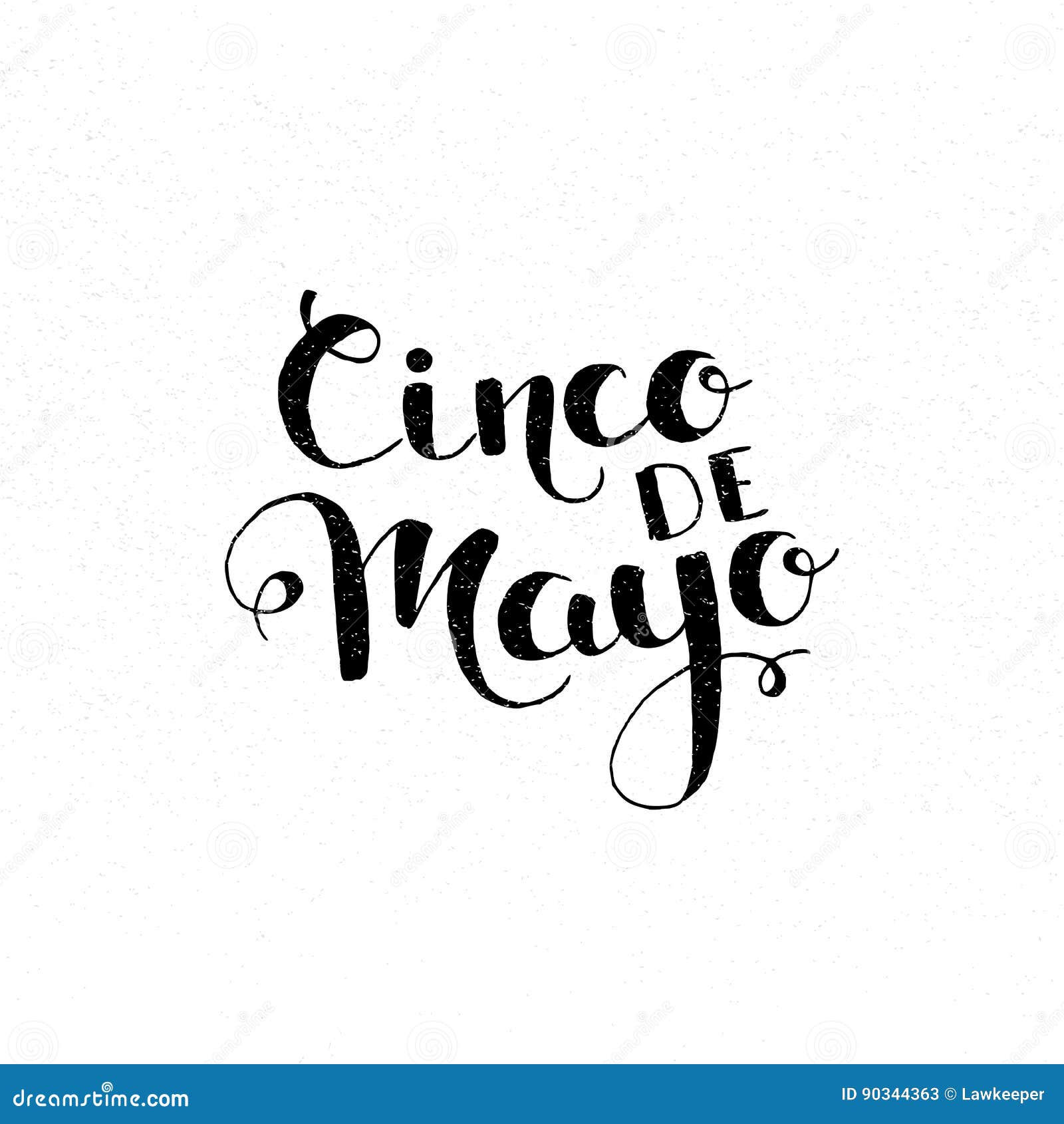 Letras Manuscritas De Cinco De Mayo Ilustración del Vector ...
