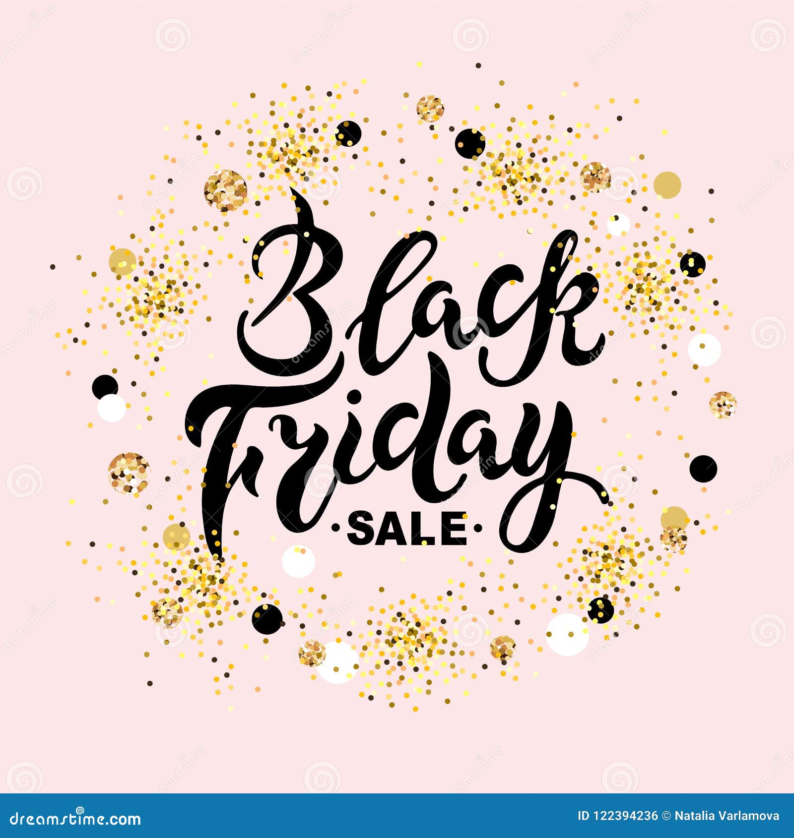 Letras Manuscritas De La Venta De Black Friday Stock de ilustración ...