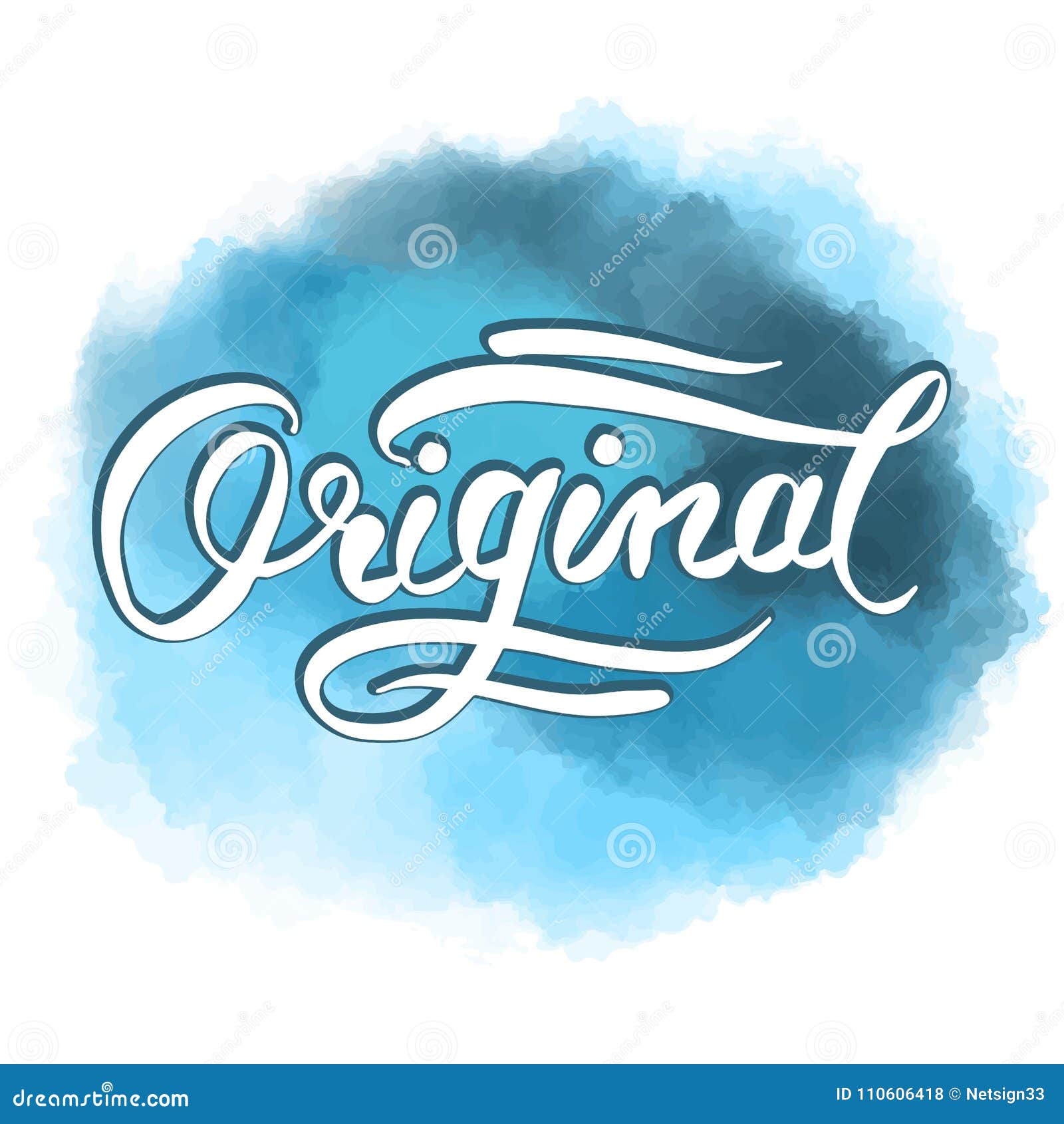 Letras Originales De La Mano De La Palabra Ilustración del Vector ...