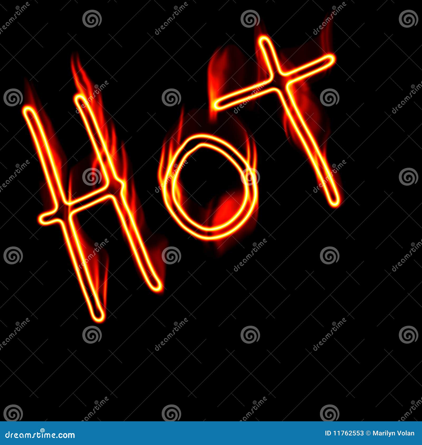 Letras quentes ilustração stock. Ilustração de projetos - 11762553