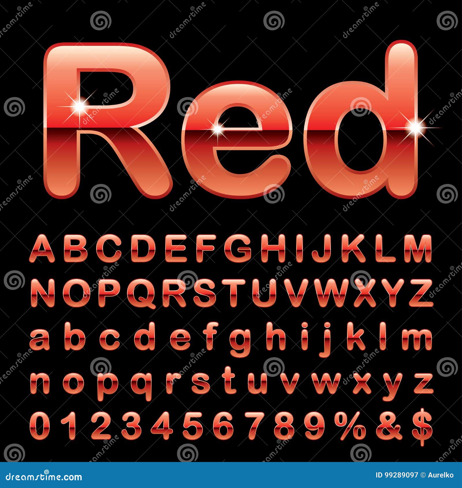 Letras redondas de ted ilustración del vector. Ilustración de elemento ...