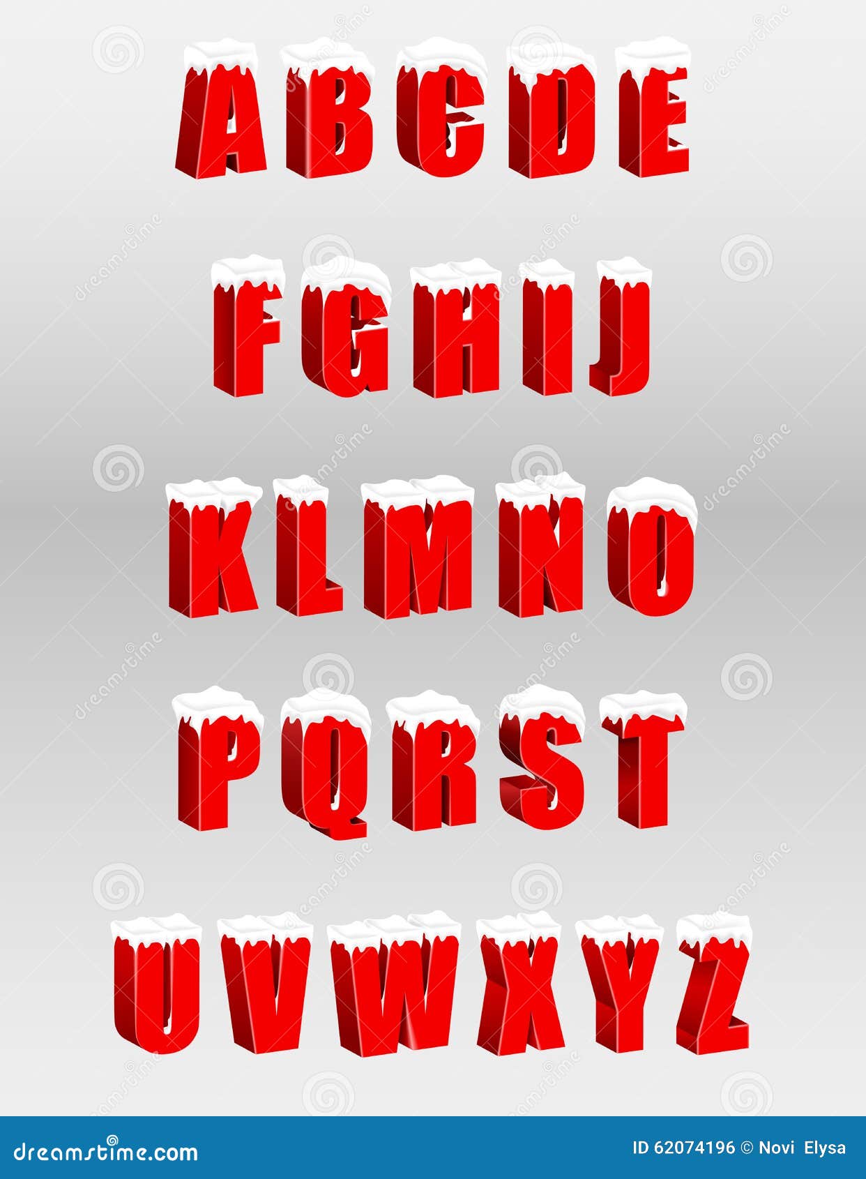Letras Rojas 3d Del Alfabeto Ilustración del Vector - Ilustración de ...