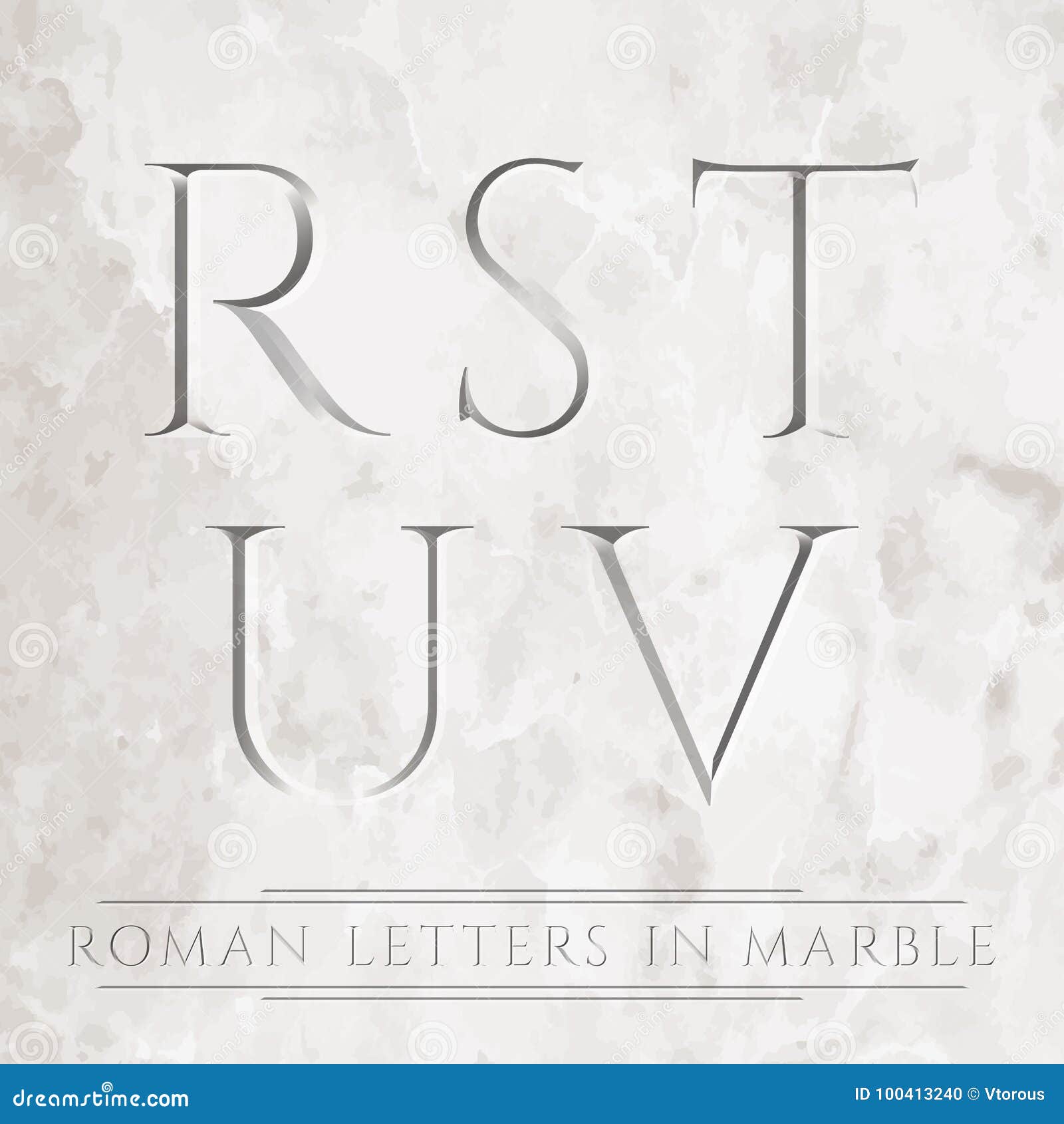 Letras romanas ilustração do vetor. Ilustração de velho - 100413240