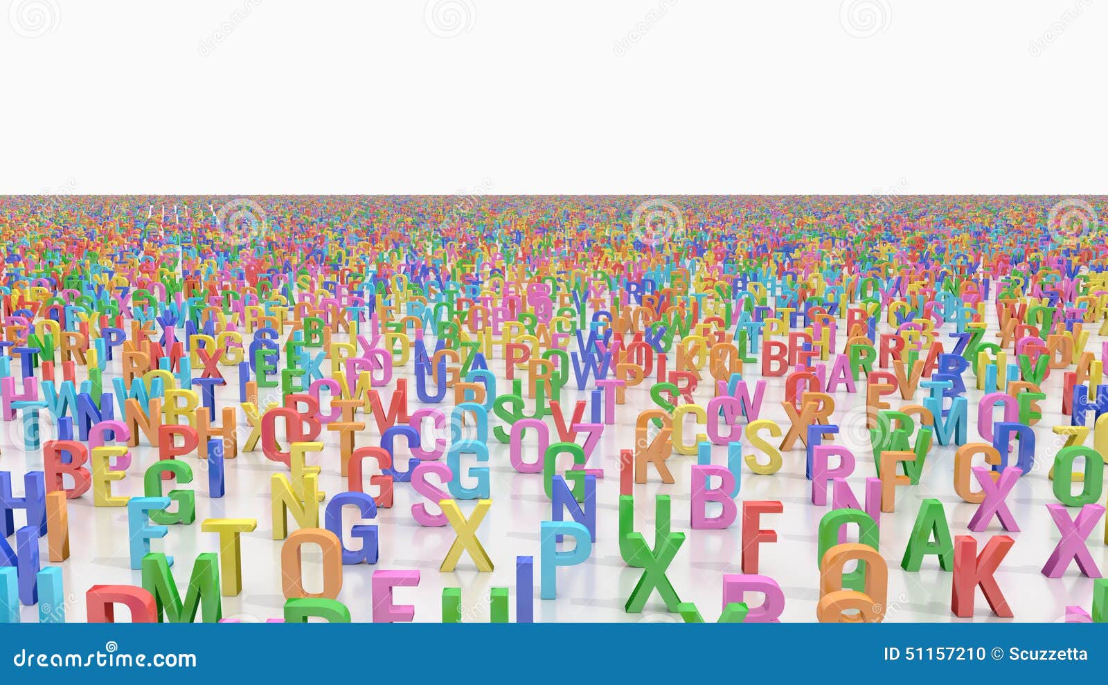Letras Sin Fin Del Alfabeto Stock de ilustración - Ilustración de tipo ...
