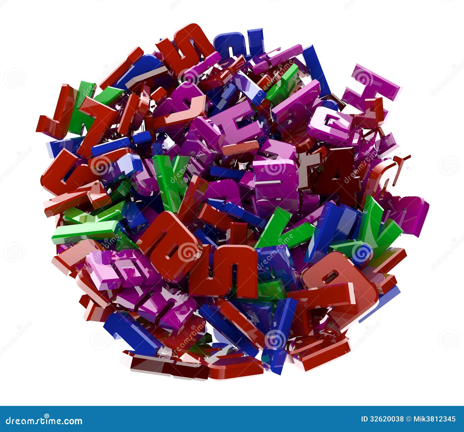 Letras y esfera stock de ilustración. Ilustración de colorido - 32620038
