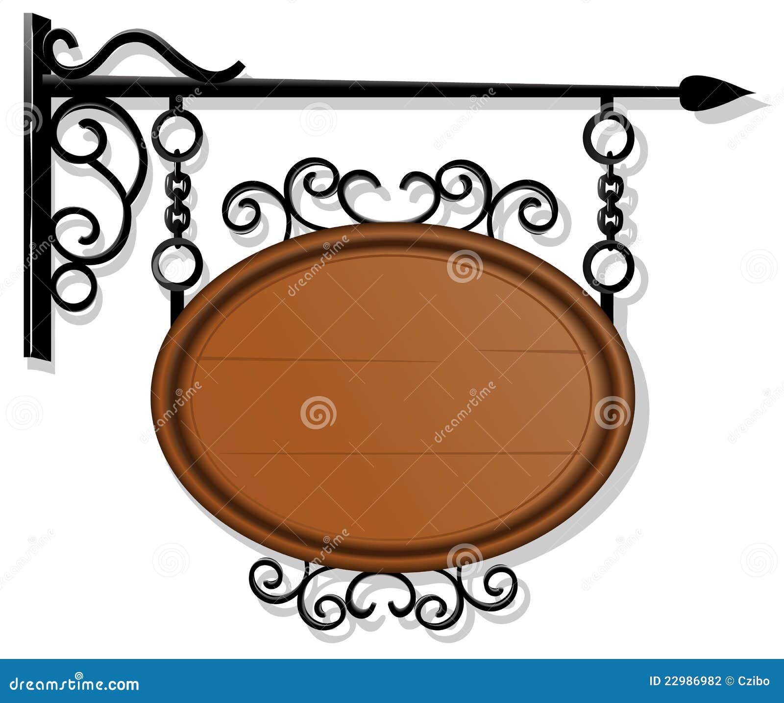 Letrero antiguo ilustración del vector. Ilustración de obsoleto - 22986982