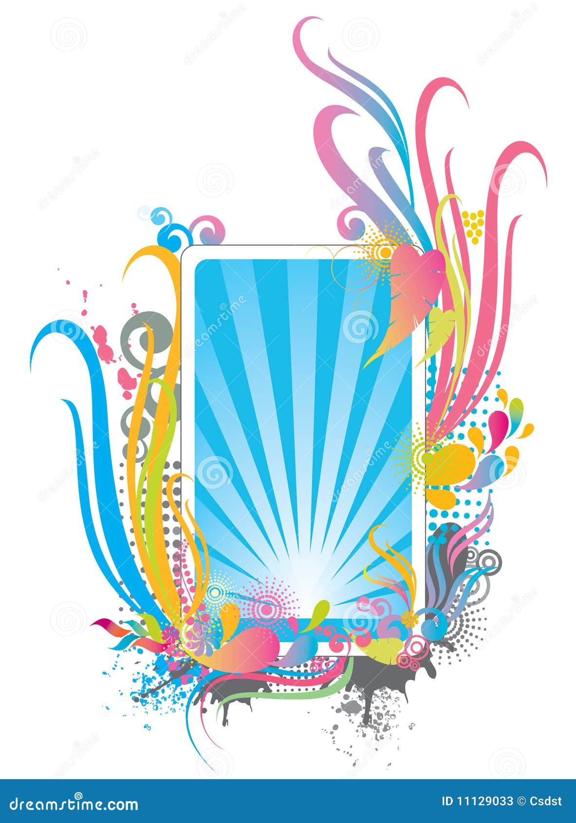 Letrero colorido ilustración del vector. Ilustración de modelo - 11129033