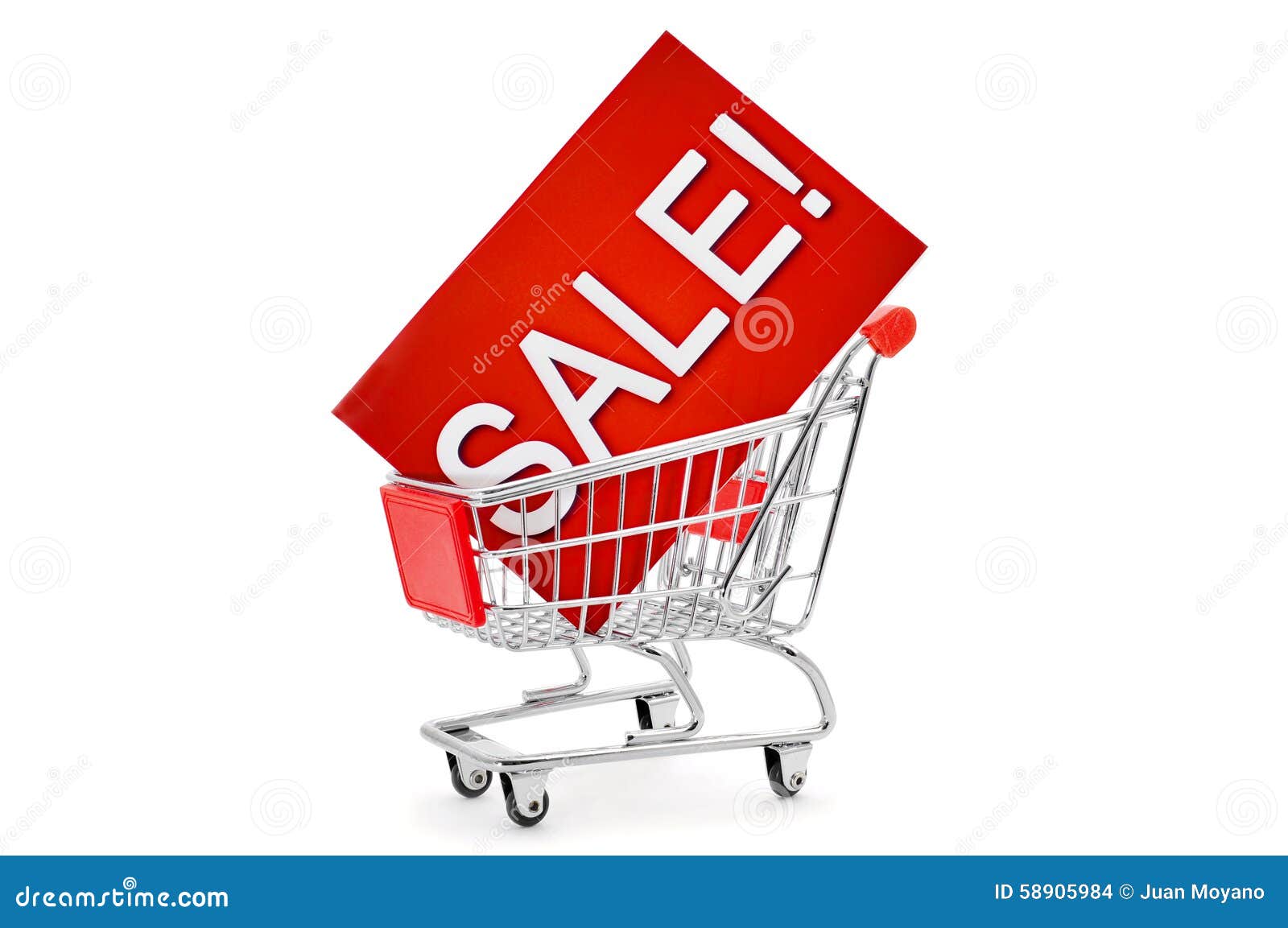 Letrero Con La Venta De La Palabra En Un Carro De La Compra Foto de ...