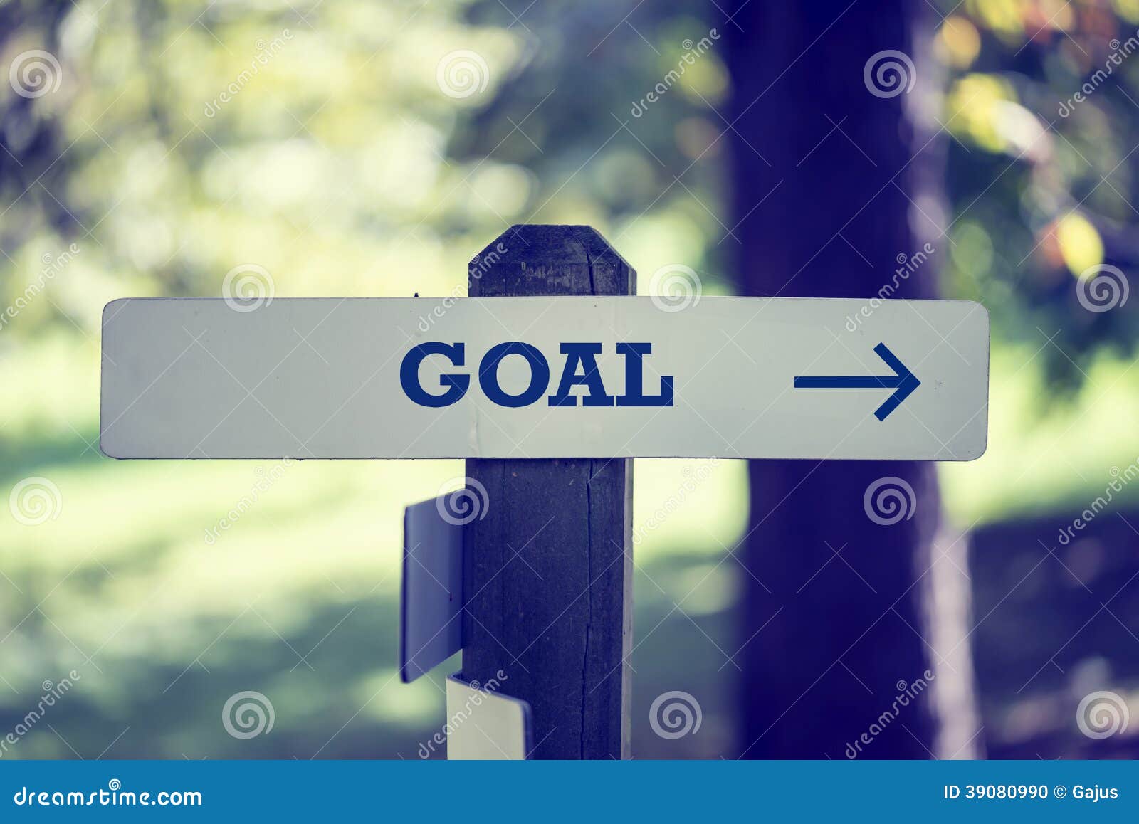 Letrero de la meta foto de archivo. Imagen de deseo, metas - 39080990