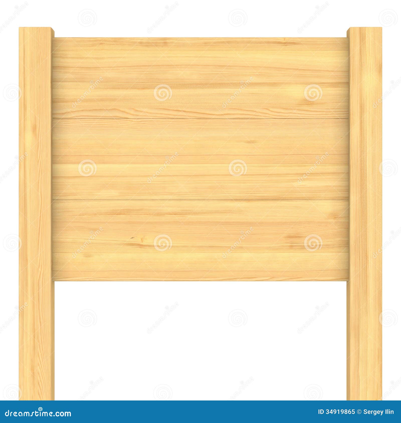 Letrero De Madera En Blanco Stock de ilustración - Ilustración de ...