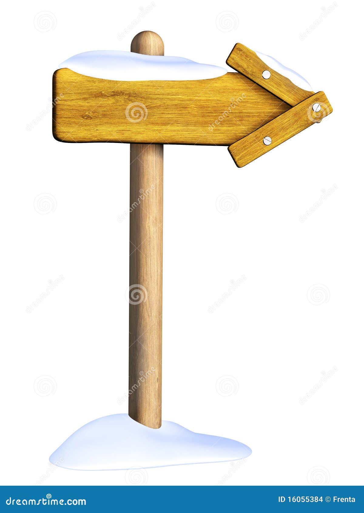 Letrero De Madera. Invierno Stock de ilustración - Ilustración de ...