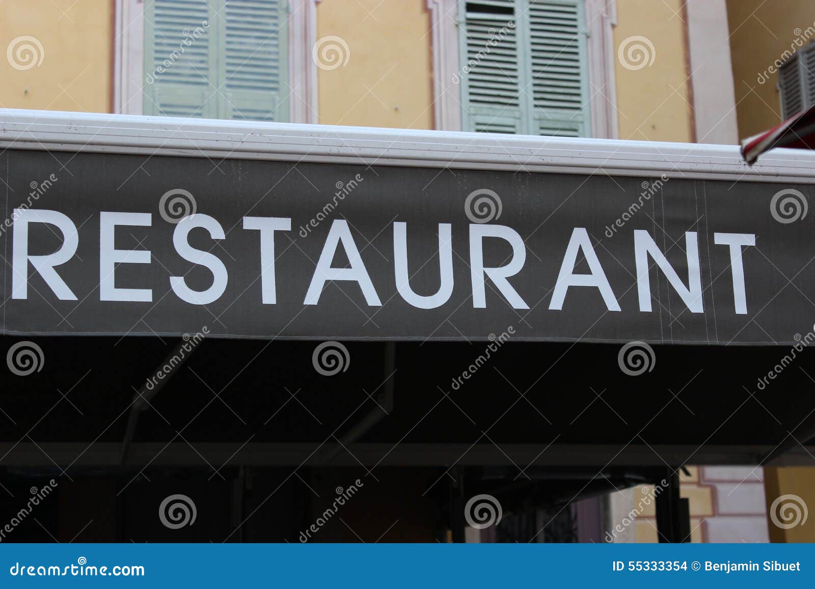 Letrero del restaurante foto de archivo. Imagen de retro - 55333354