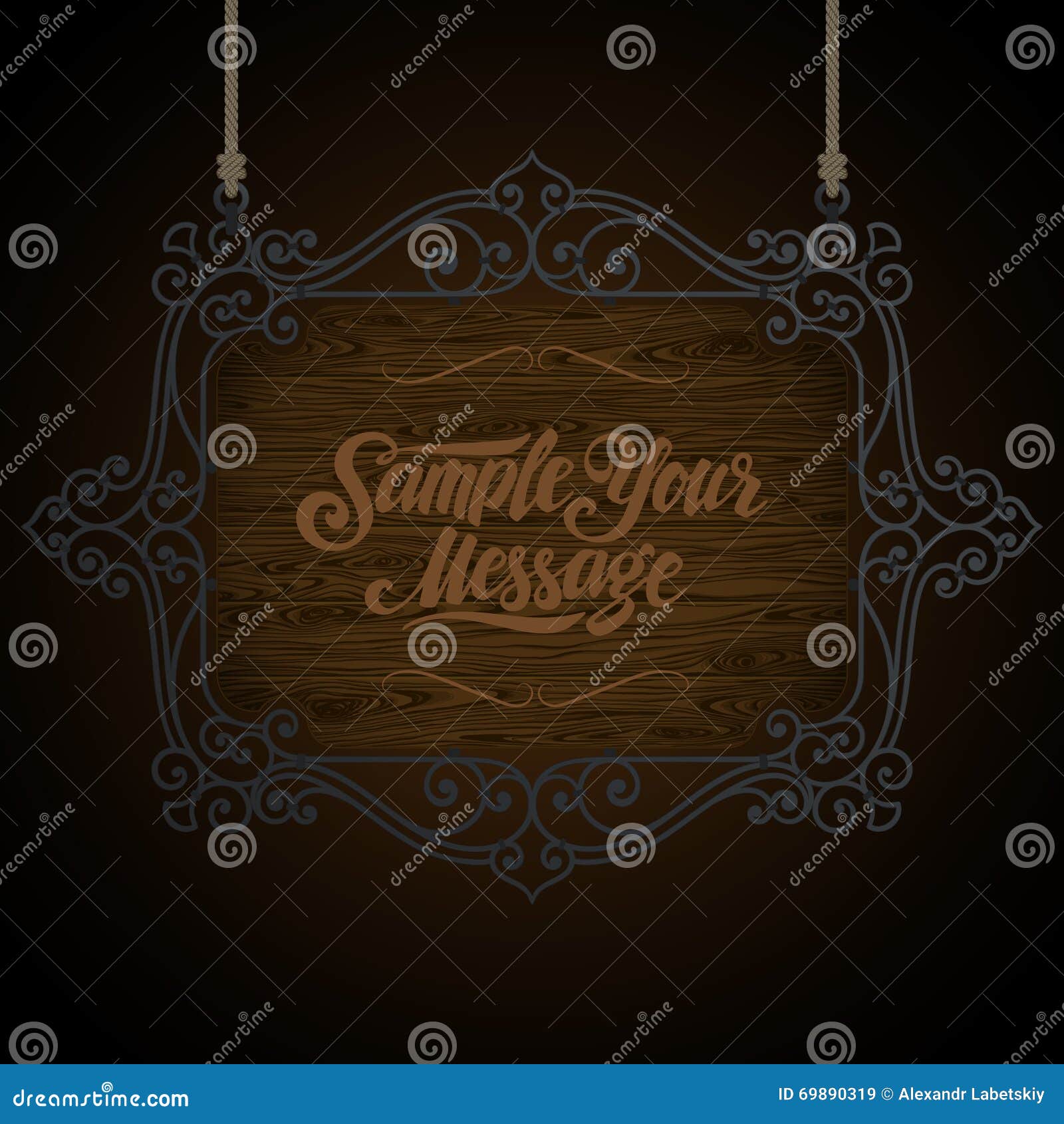 Letrero Del Vintage Del Vector Ilustración del Vector - Ilustración de ...