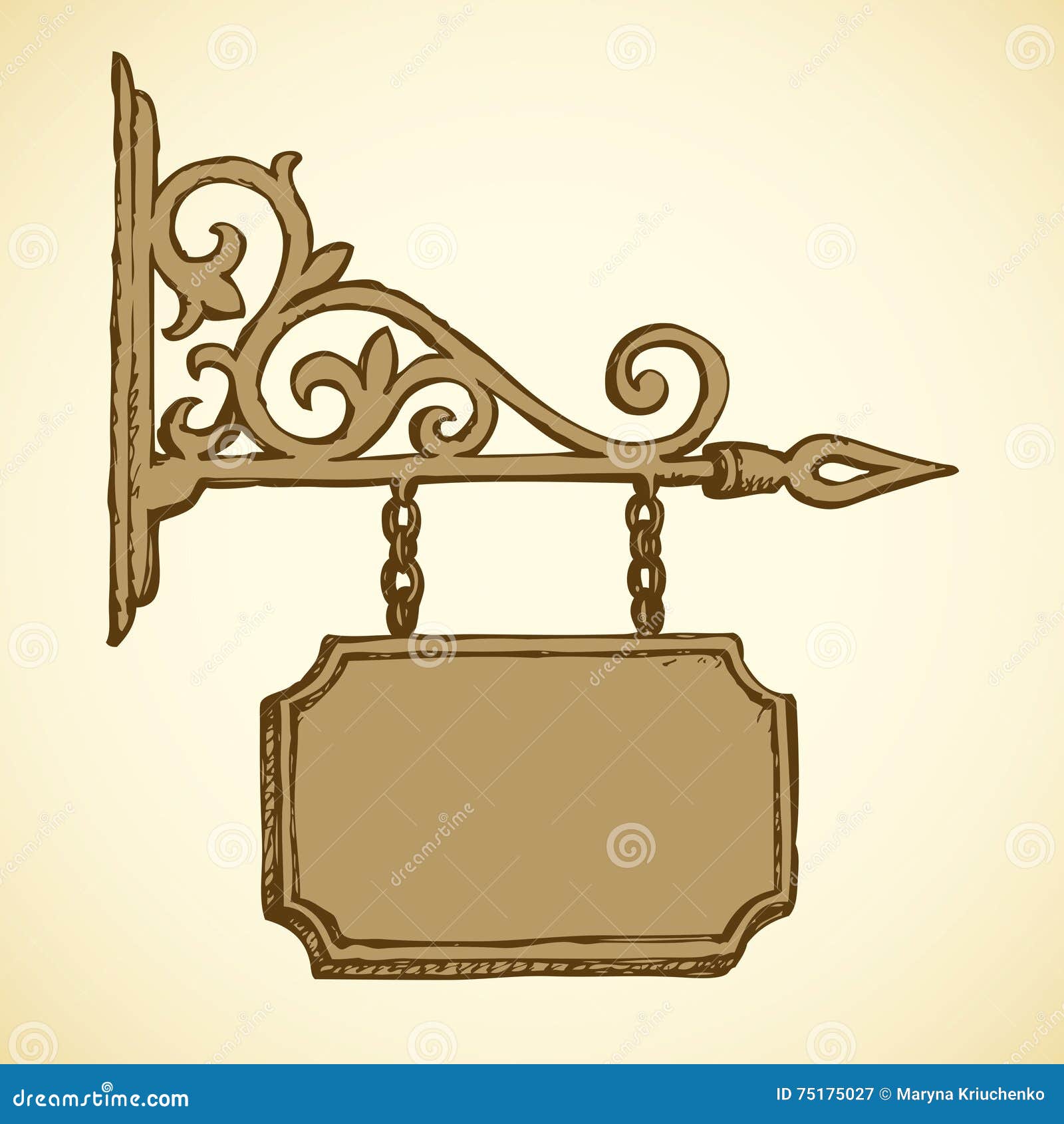 Letrero Viejo Gráfico Del Vector Ilustración del Vector - Ilustración ...