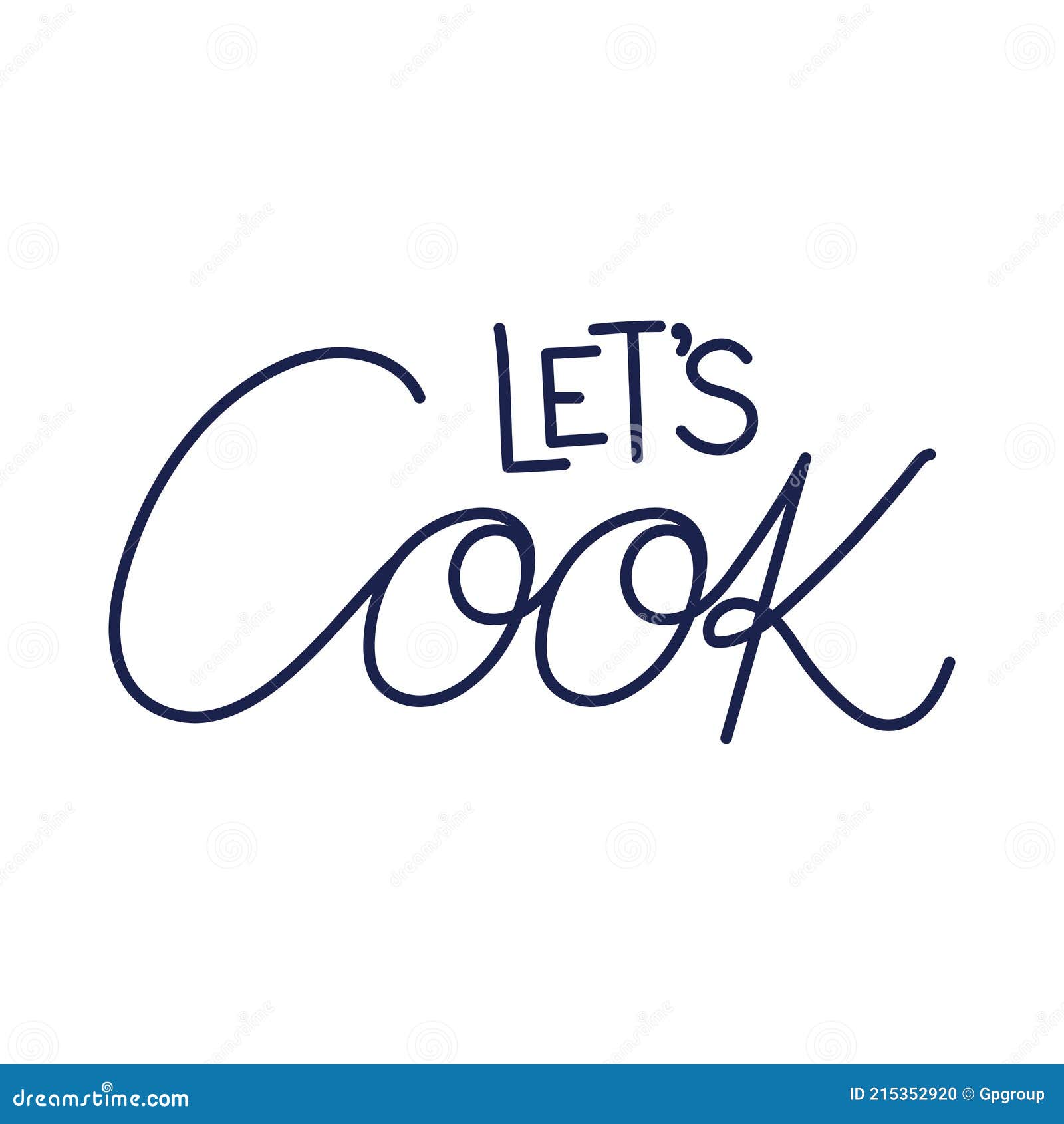 Lets Cook. Cooking Chef Class Sketch Background. Culinary Kitchen ...