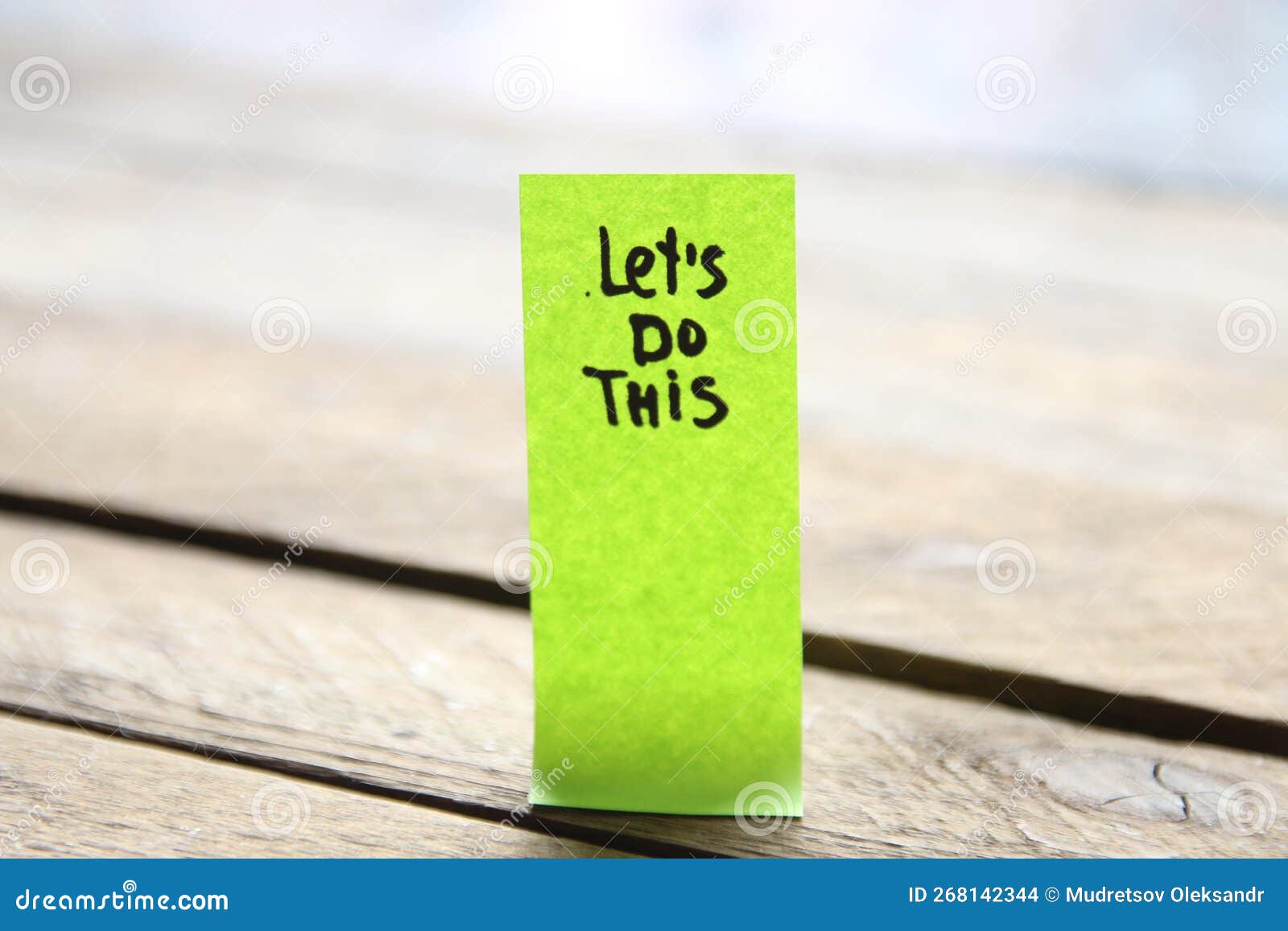 Lets Do this Motivational Quotes Inscription on a Tag Stock Photo ...