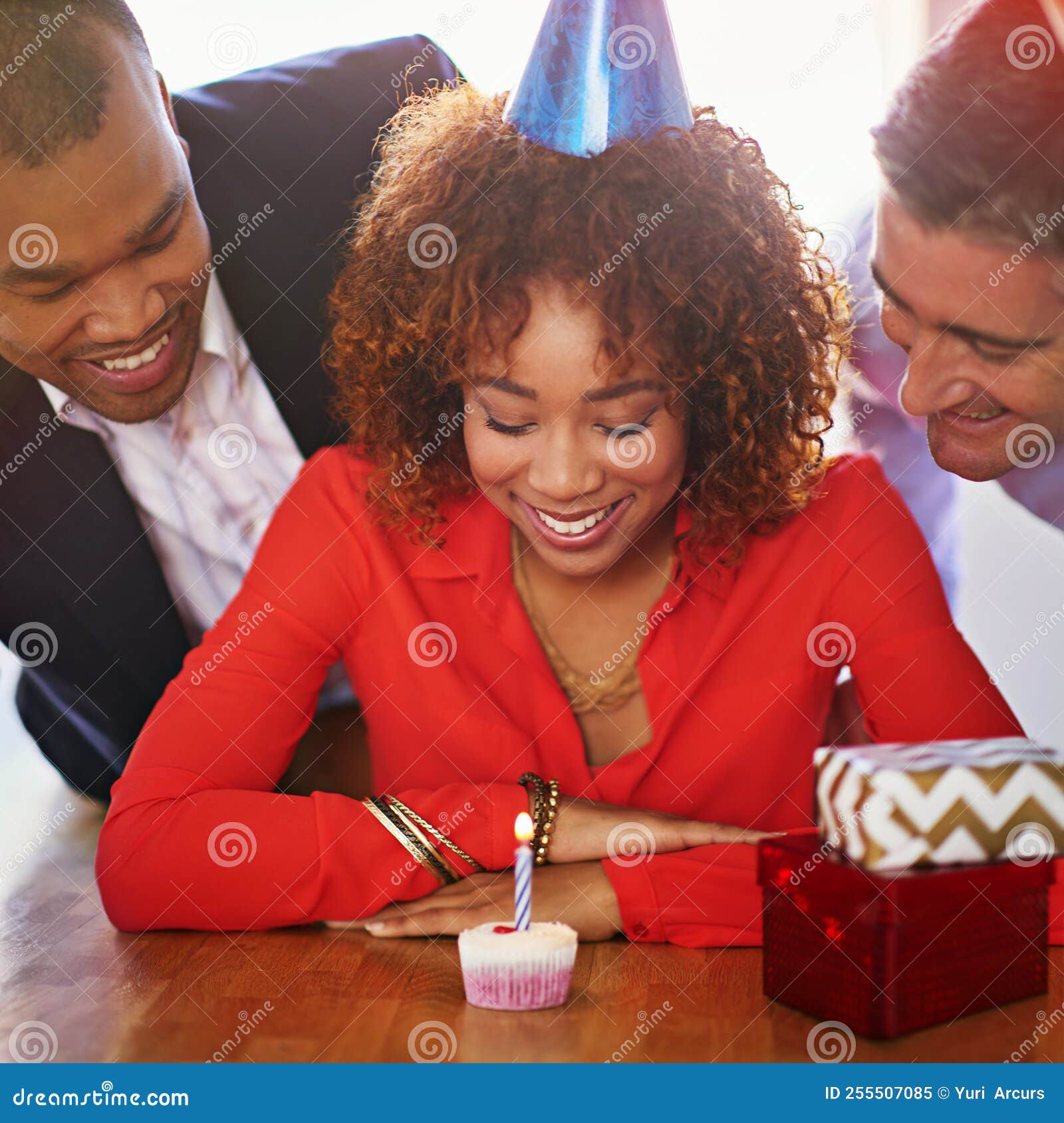 Lets Get this Party Started. a Group of Coworkers Celebrating a ...