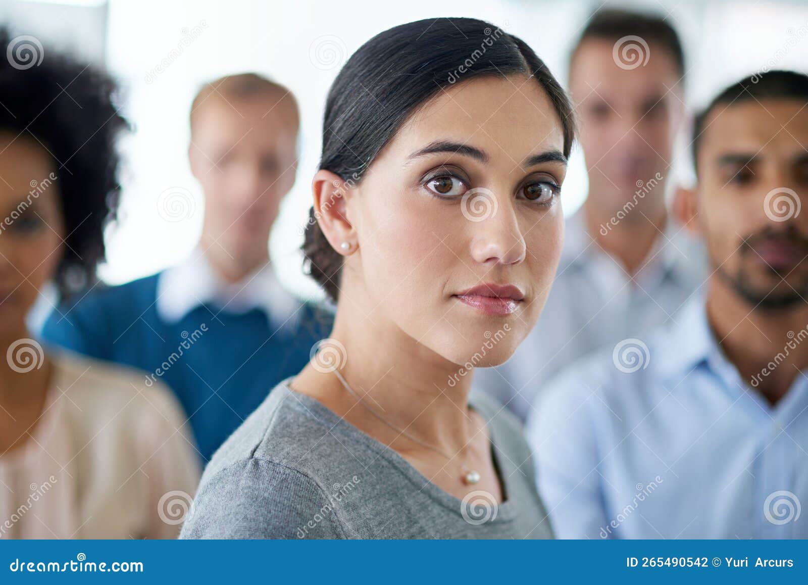 Lets Get To Work. Portrait of a Group of Diverse Colleagues Standing in ...