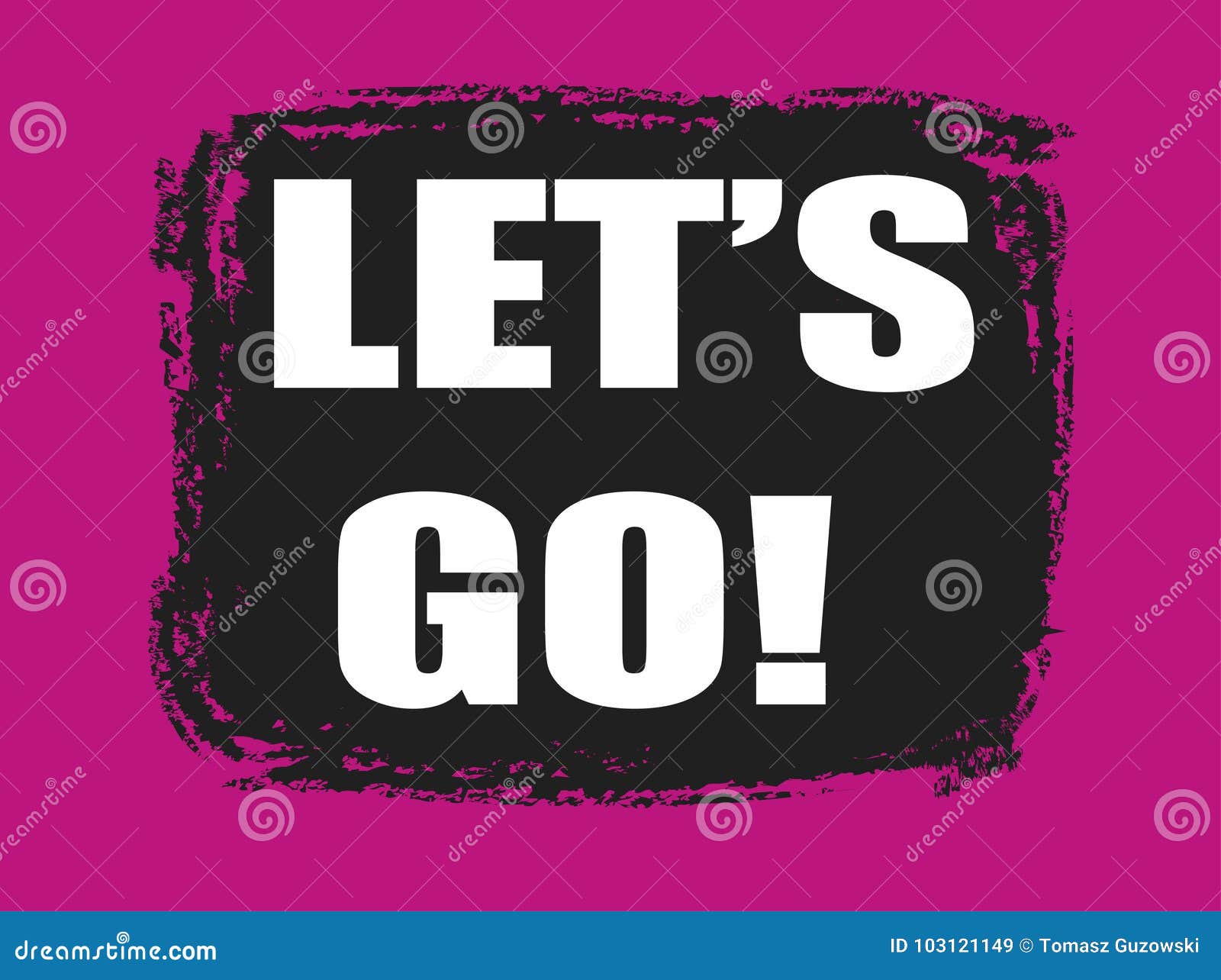 Lets go banner stock illustration. Illustration of pink - 103121149