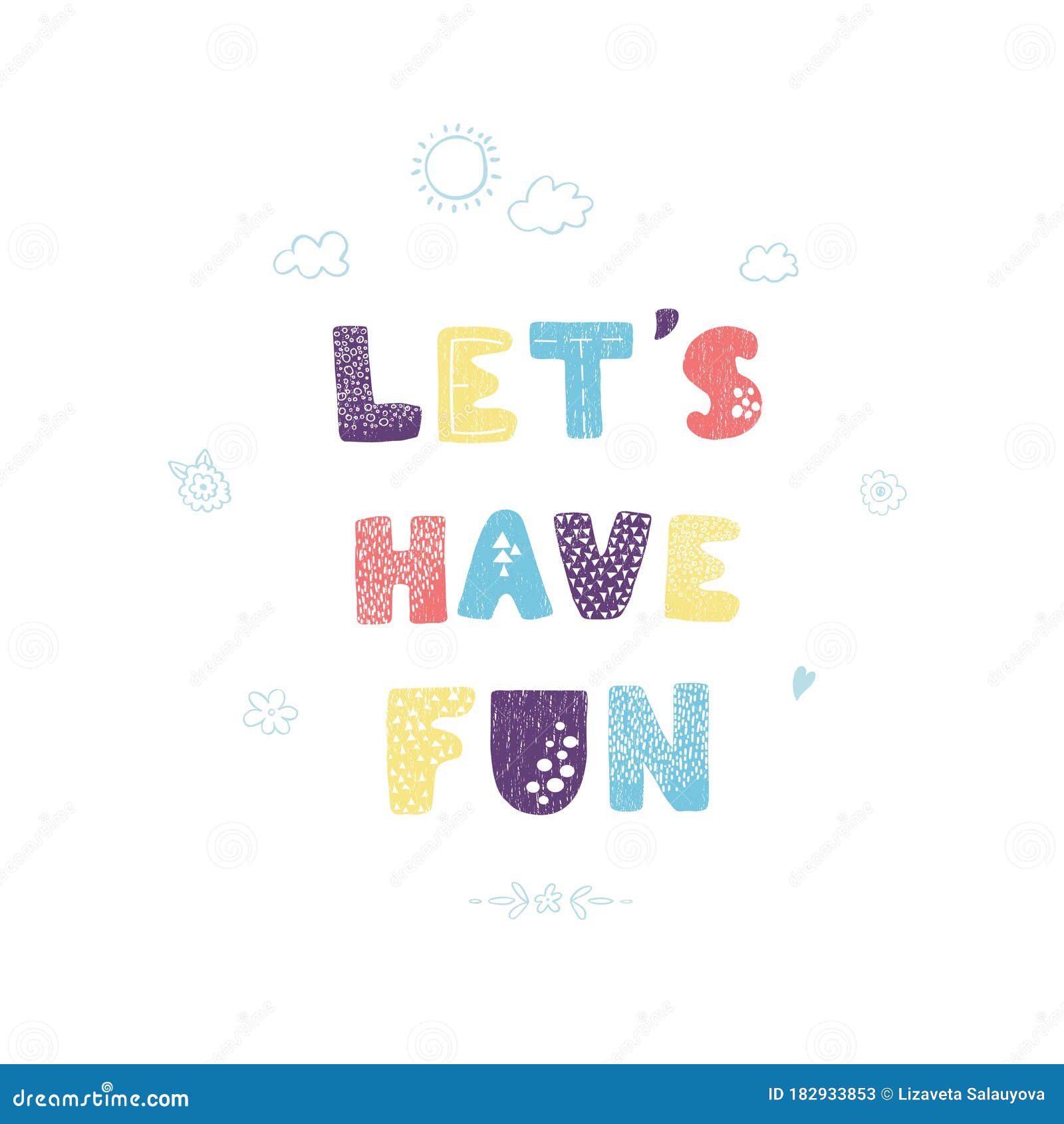 Lets Have A Fun Vector Illustration 4439752