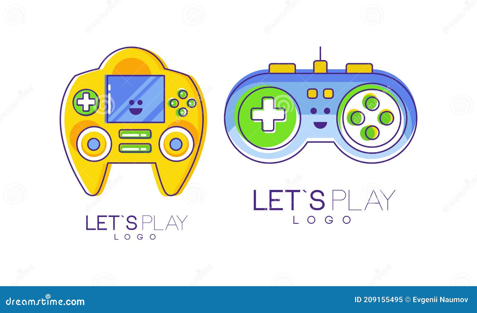 Big Collection Video Games Logos Vector Conceptual Neon Signs. Video ...