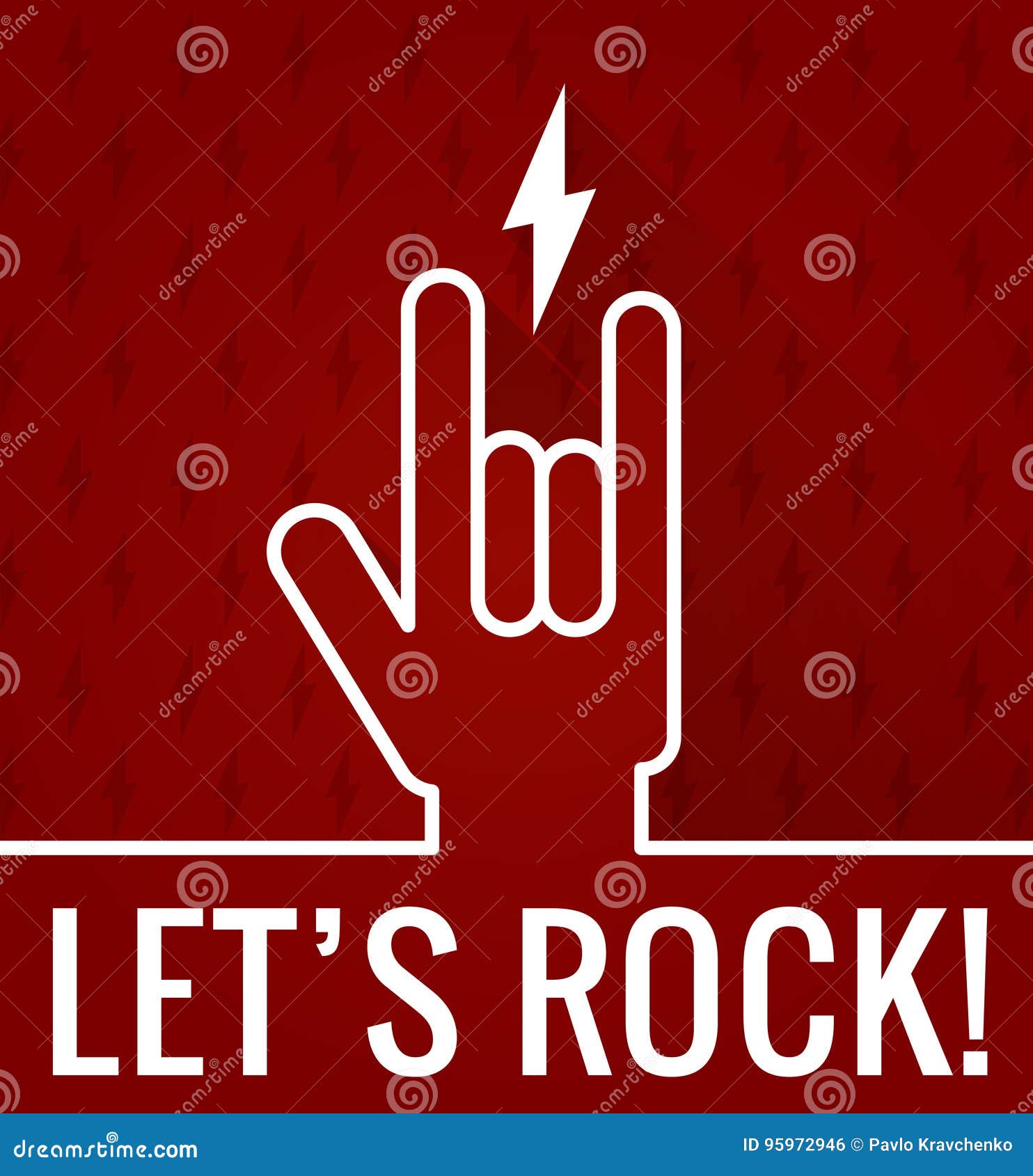 Lets rock stock vector. Illustration of human, backgrounds - 95972946