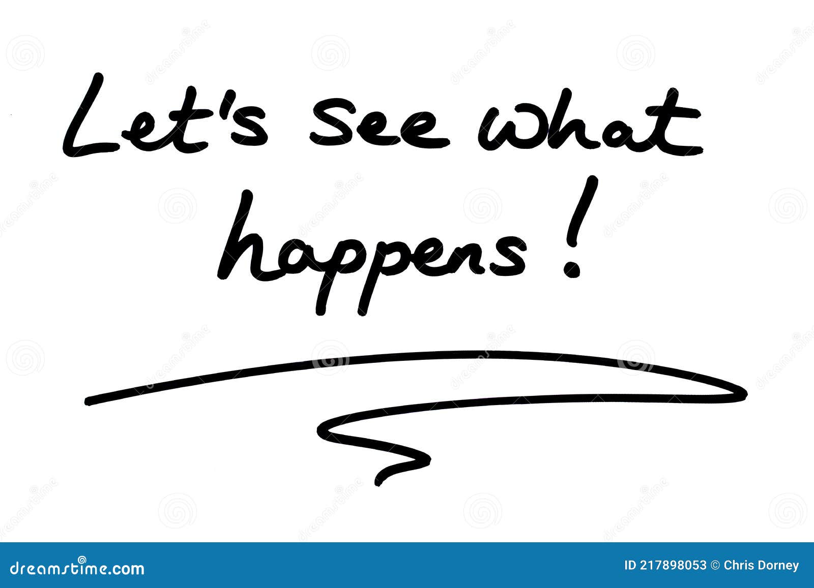 Lets see what happens stock illustration. Illustration of paused ...