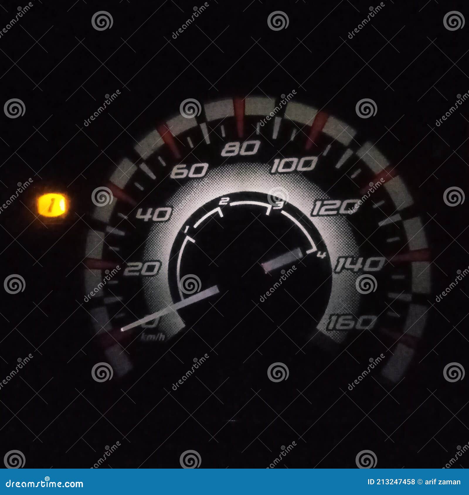 SPEEDOMETER from ZERO and KEY ONE on Stock Photo - Image of speedometer ...