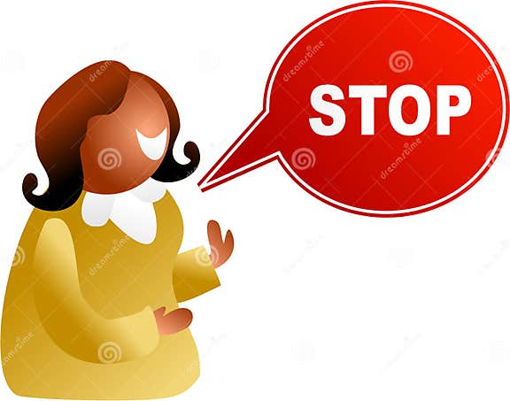 Lets stop this stock illustration. Illustration of ethnic - 569185