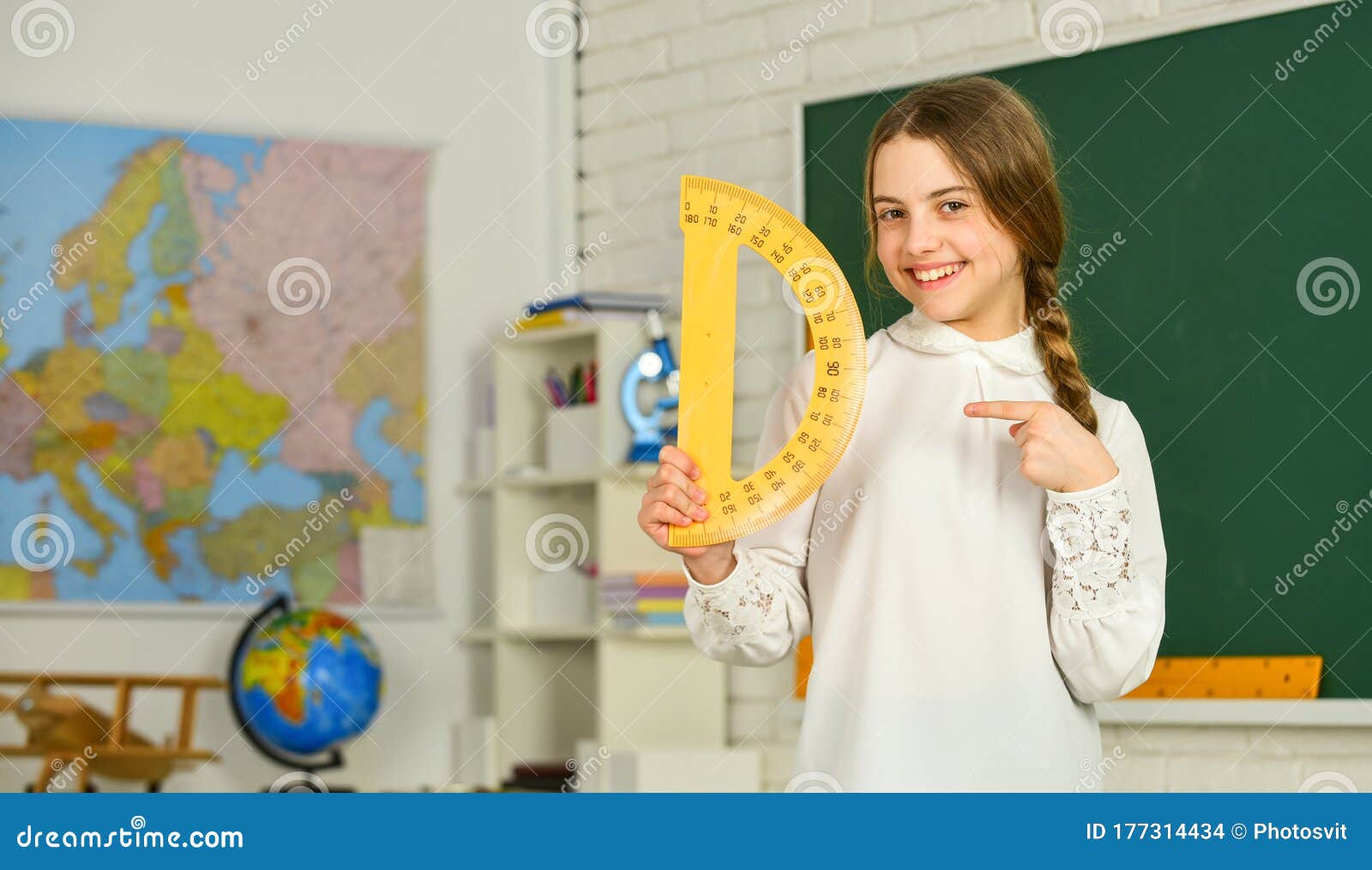 Lets Study Together. Learning To Use Protractor. Back To School. High ...