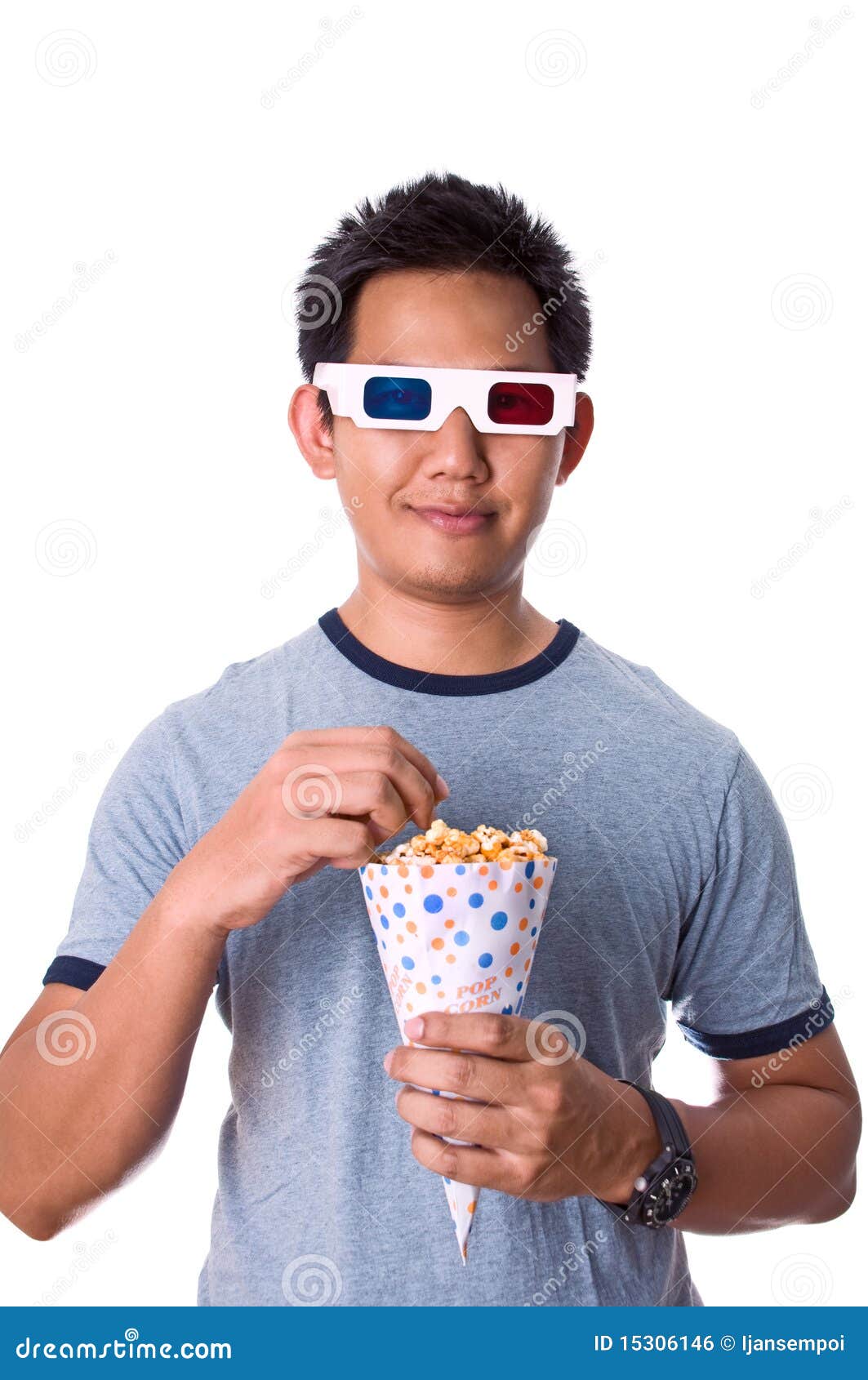 Lettende op 3D films stock foto. Image of effect, glazen - 15306146