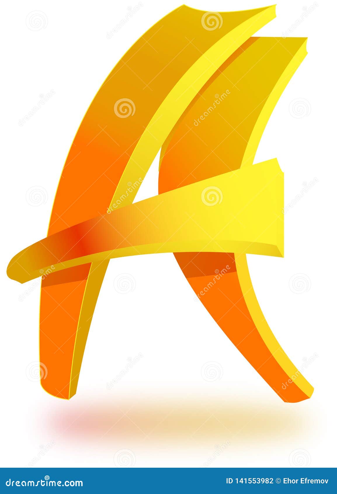 The Letter a .Abstract the Decision in the Letter a . Stock Vector ...