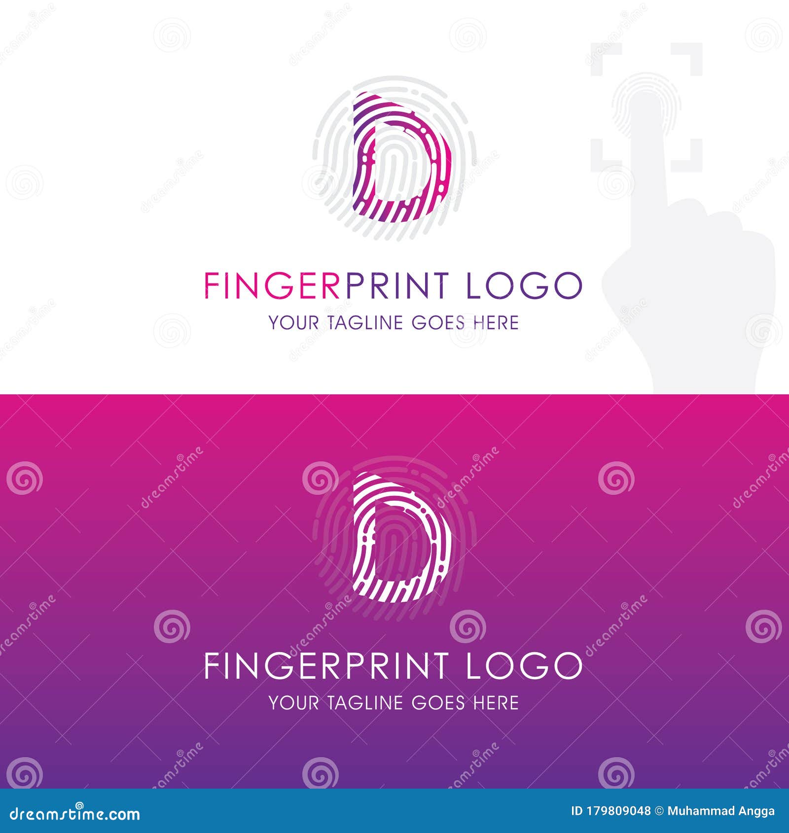 Fingerprint Alphabet Letter D Logo Stock Vector - Illustration of ...