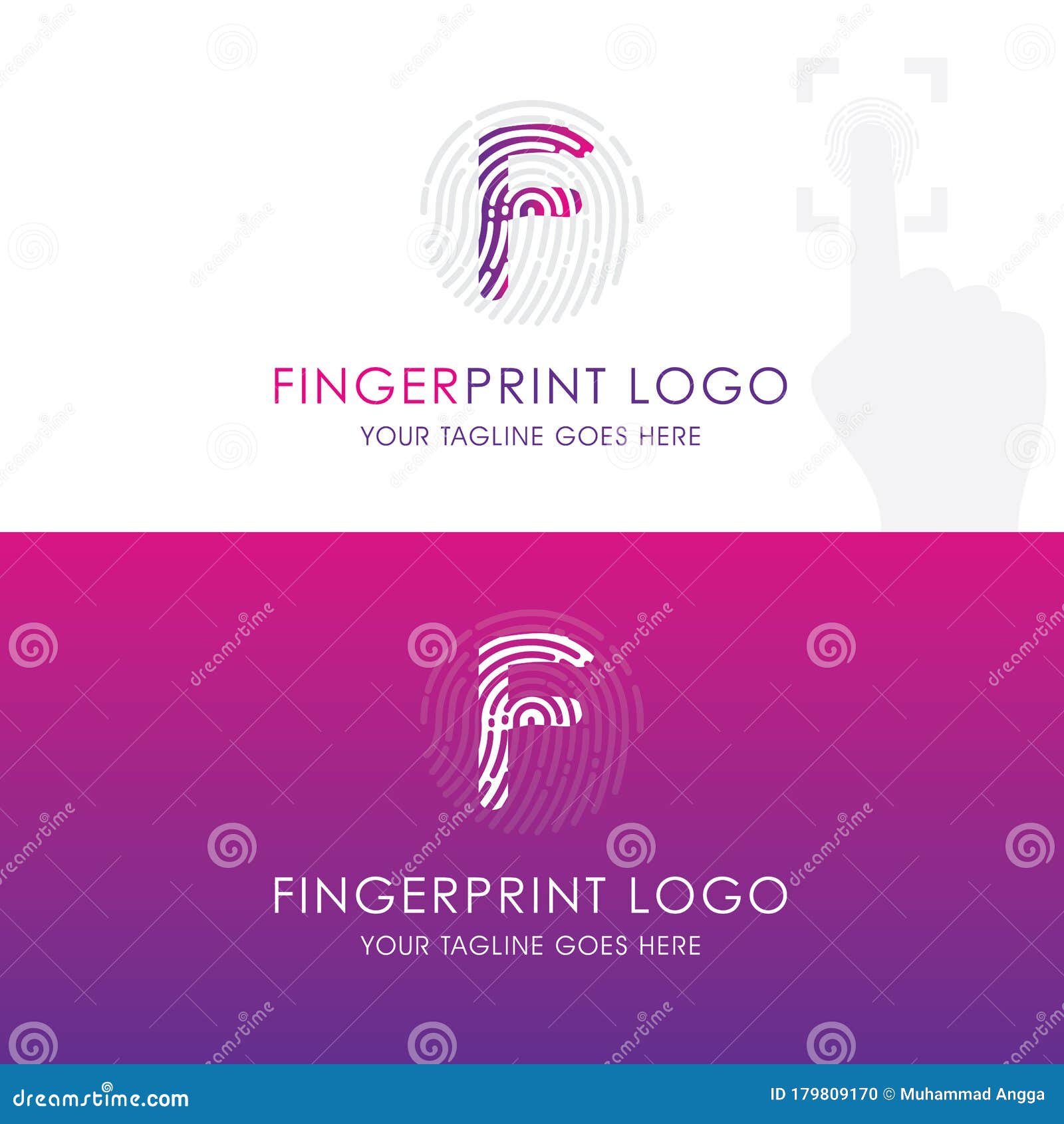 Fingerprint Alphabet Letter F Logo Stock Vector - Illustration of print ...