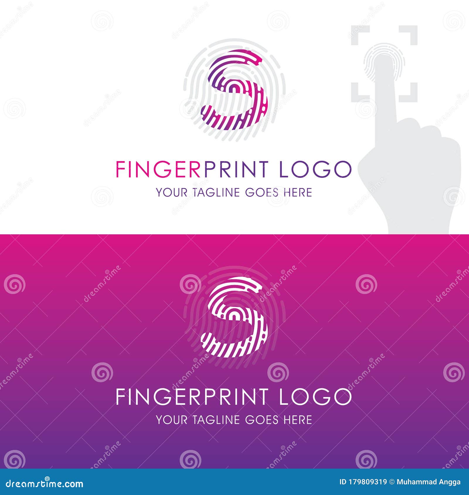 Fingerprint Alphabet Letter S Logo Stock Vector - Illustration of palm ...